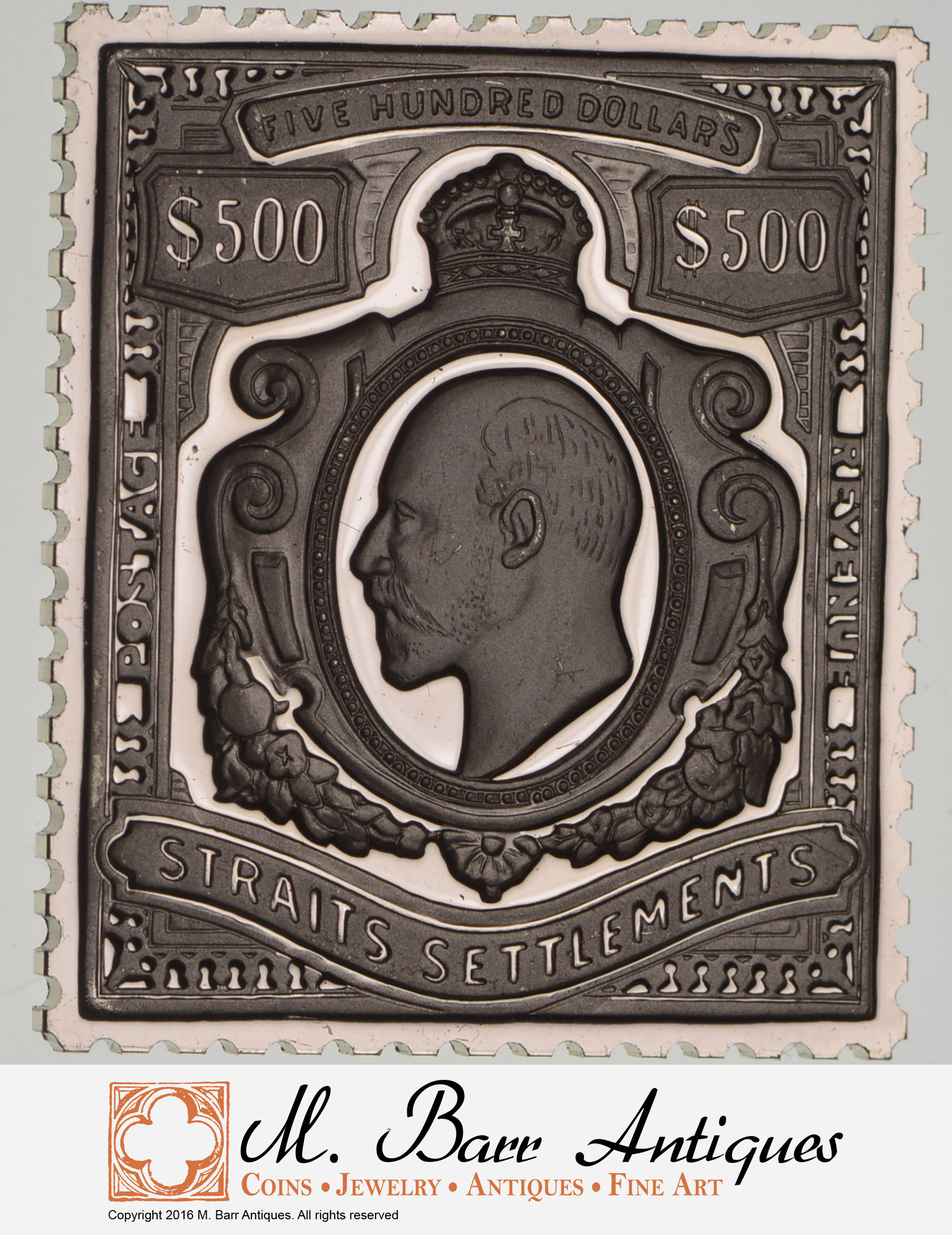 Rare - Historic Stamp Sterling Silver Medallion 14.3 Grams | Property Room