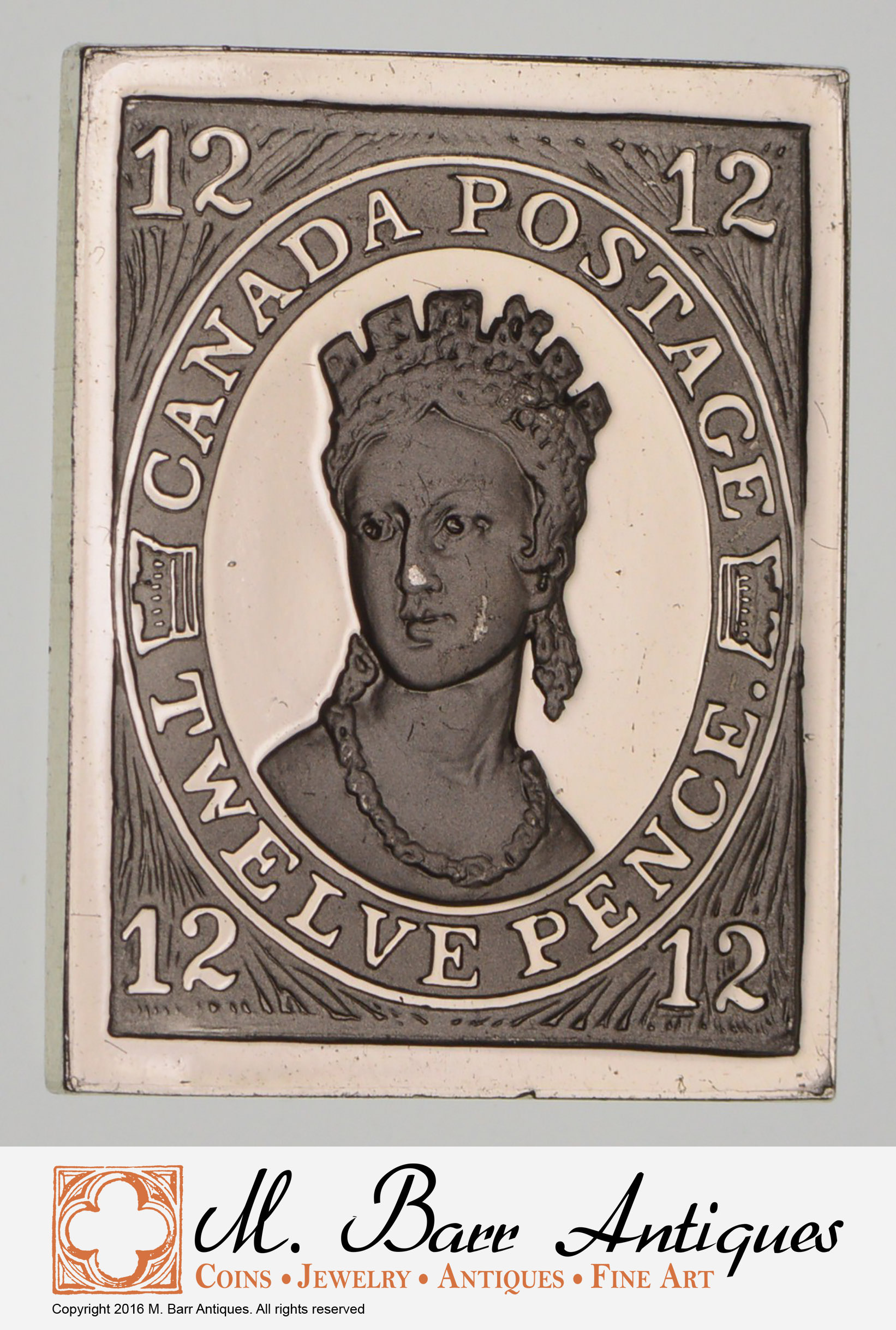 Rare - Historic Stamp Sterling Silver Medallion 8.8 Grams | Property Room