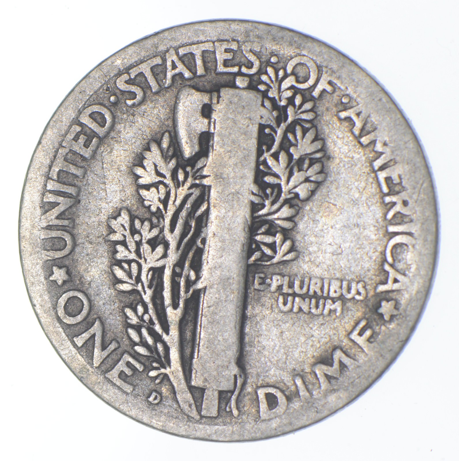 Rare - Key Date 1921-D Mercury Silver Dime - Low Mintage | Property Room