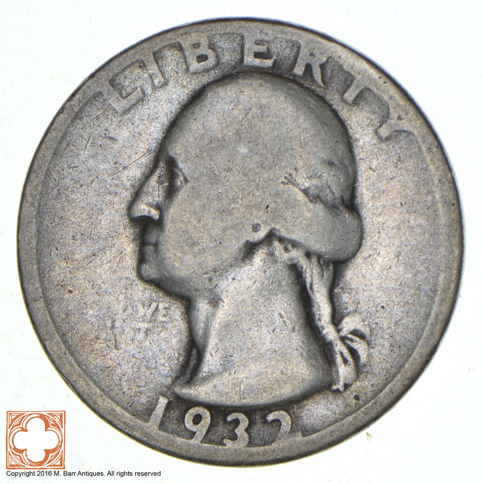 RARE Key Date - 1932-D Washington Quarter - First Year - TOUGH ...