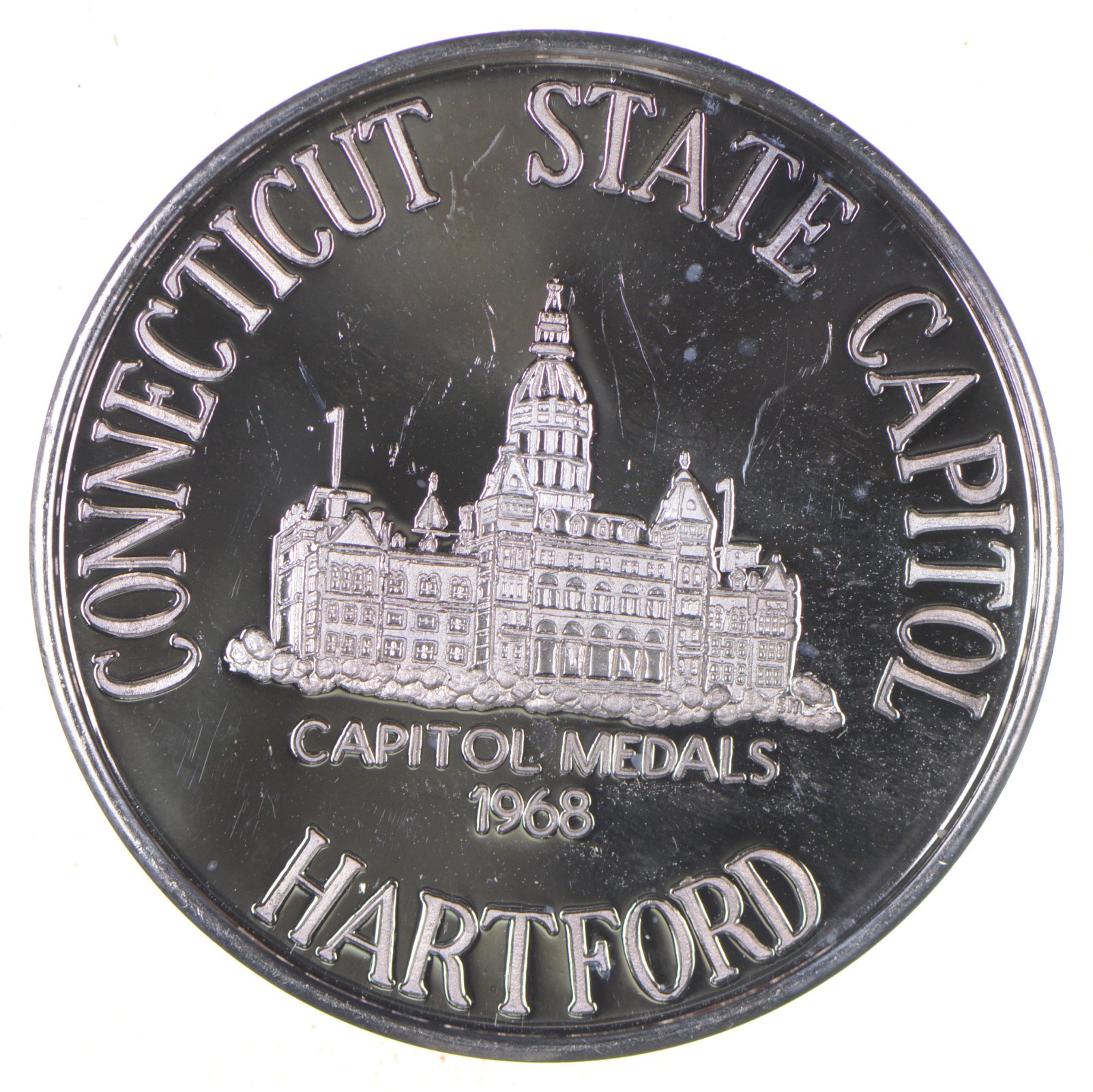 Rare Limited Edition - 1 Oz Silver Connecticut State Capitol Round ...