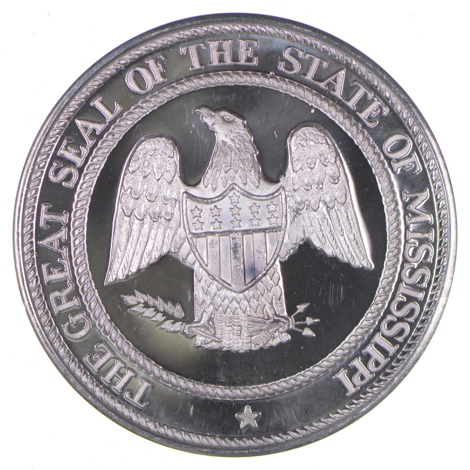 Rare Limited Edition - 1 Oz Silver Mississippi State Capitol Round ...