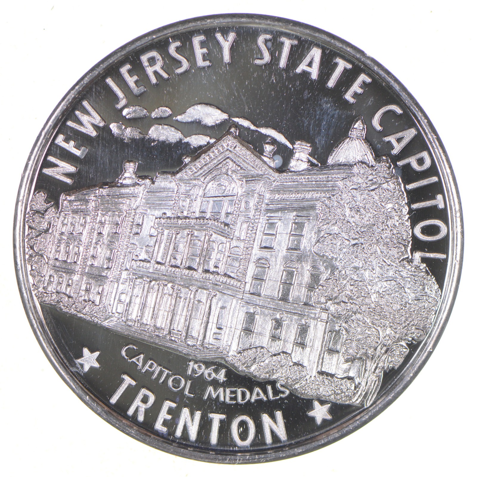 Rare Limited Edition - 1 Oz Silver New Jersey State Capitol Round ...