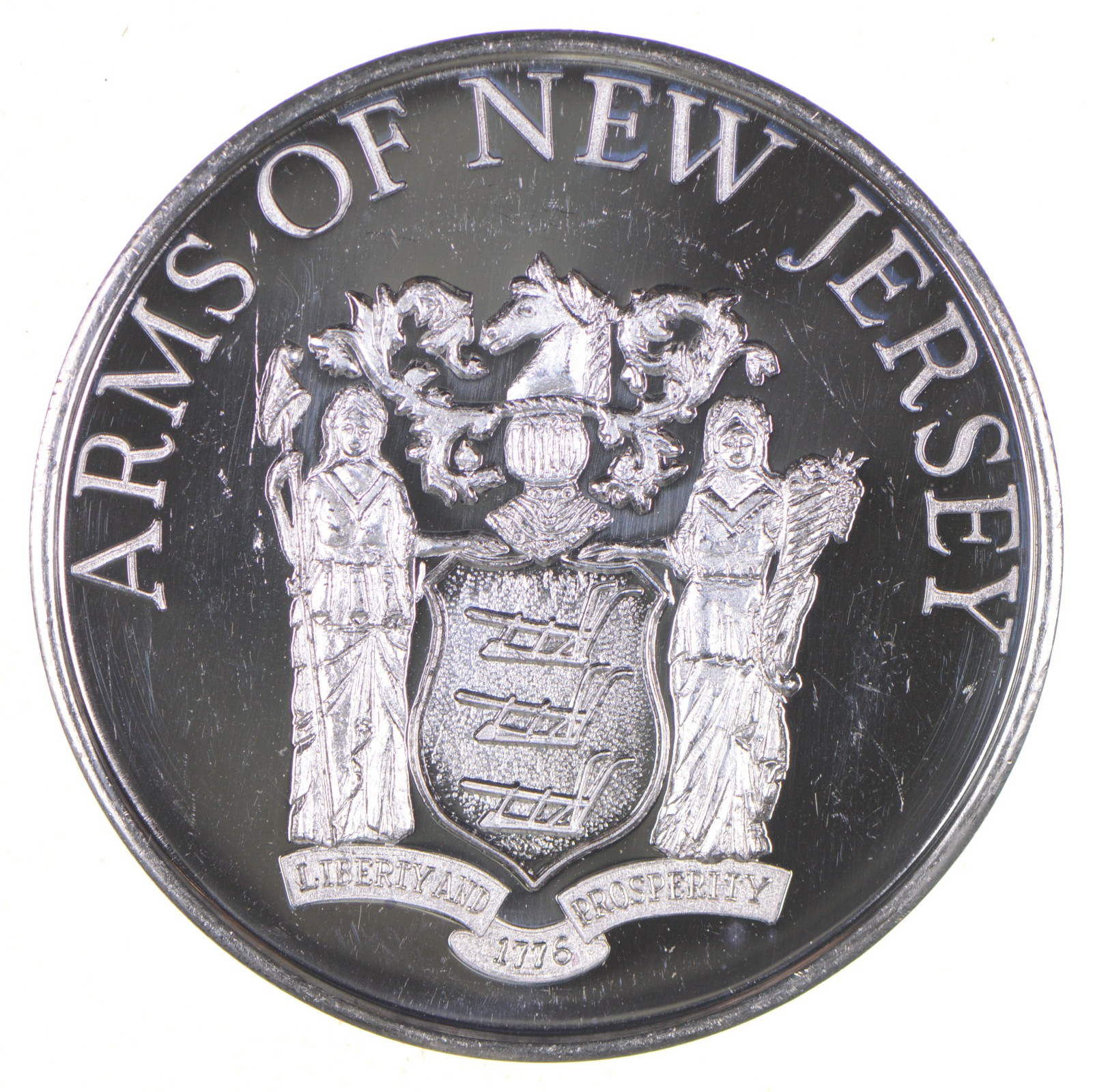 Rare Limited Edition - 1 Oz Silver New Jersey State Capitol Round ...