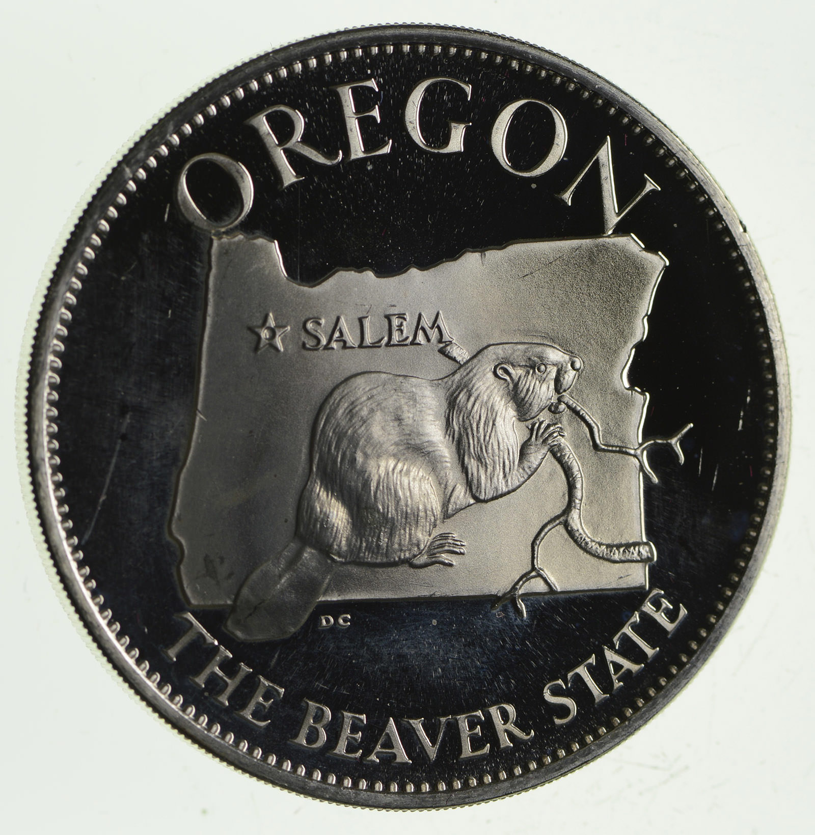 Rare - Limited Edition Oregon The Beaver State Sterling Large Silver ...