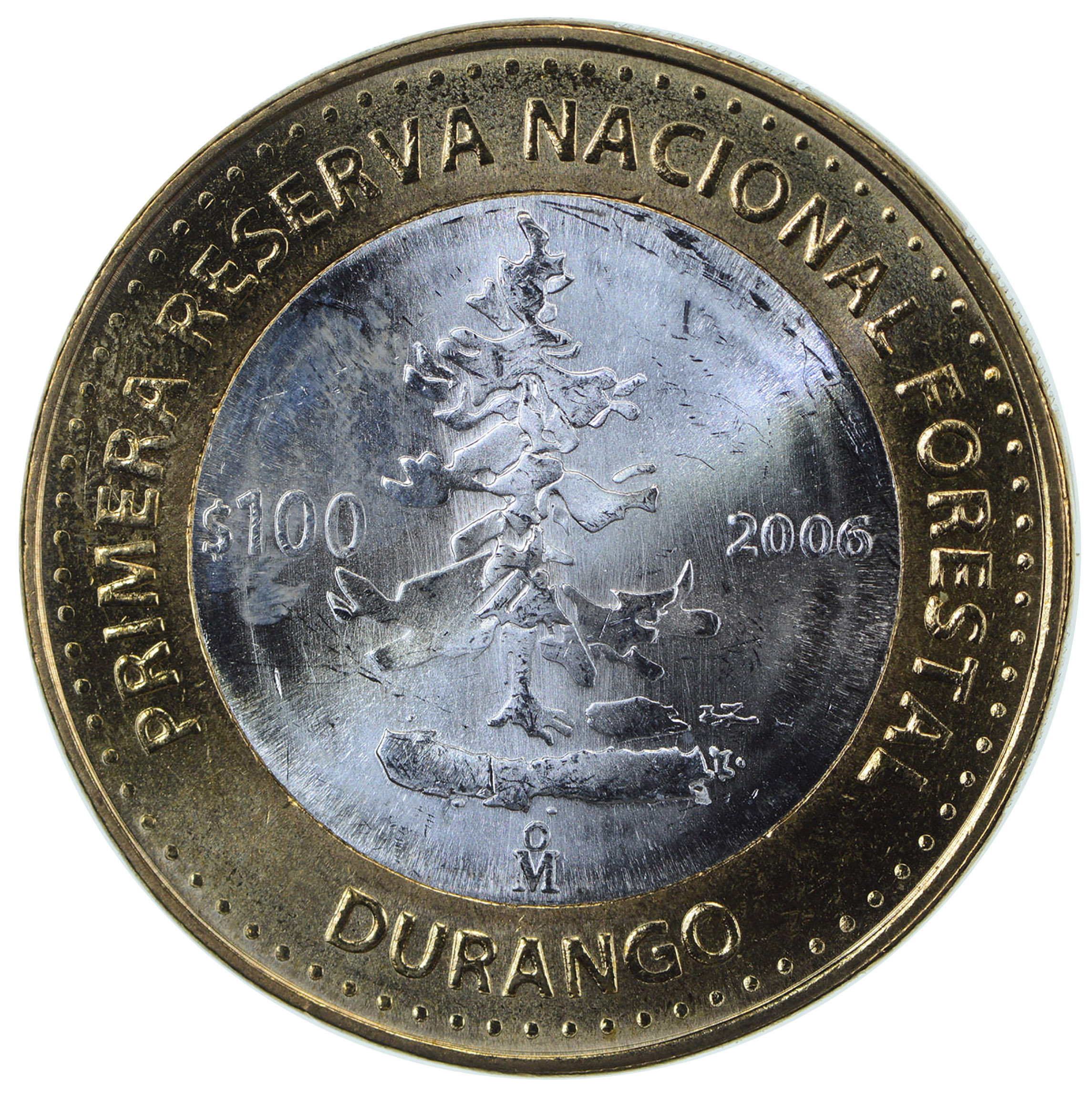 RARE Mexico Bi-Metallic Silver Coin - Sterling .925 Silver Center (20. ...