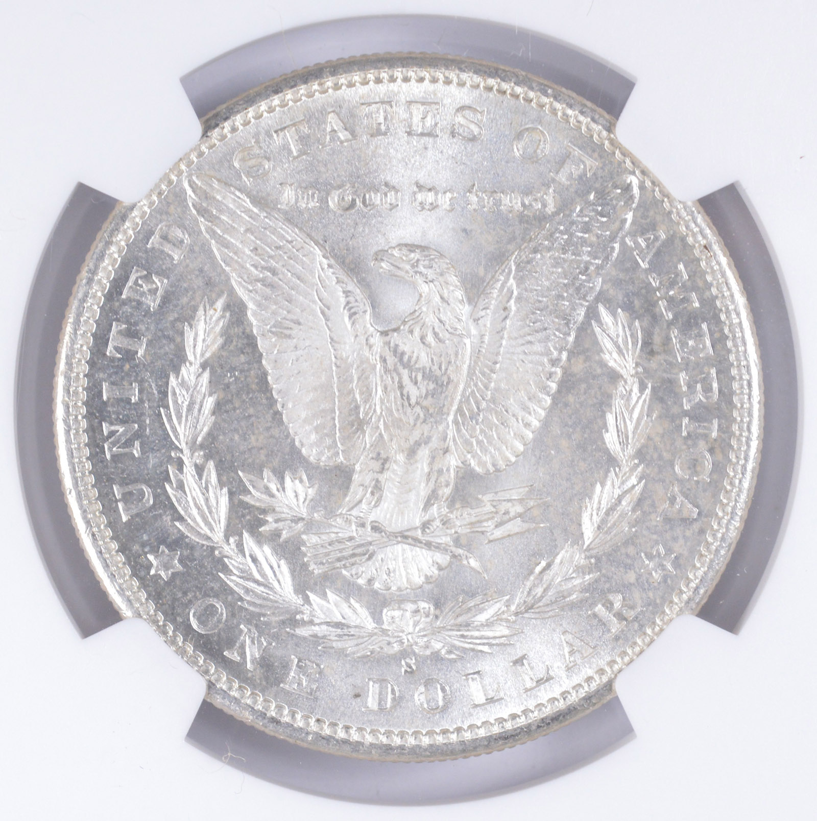 RARE - MS-65 1880-S Morgan Silver Dollar - Graded By NGC - Rare in High Grade - Choice Unc ...