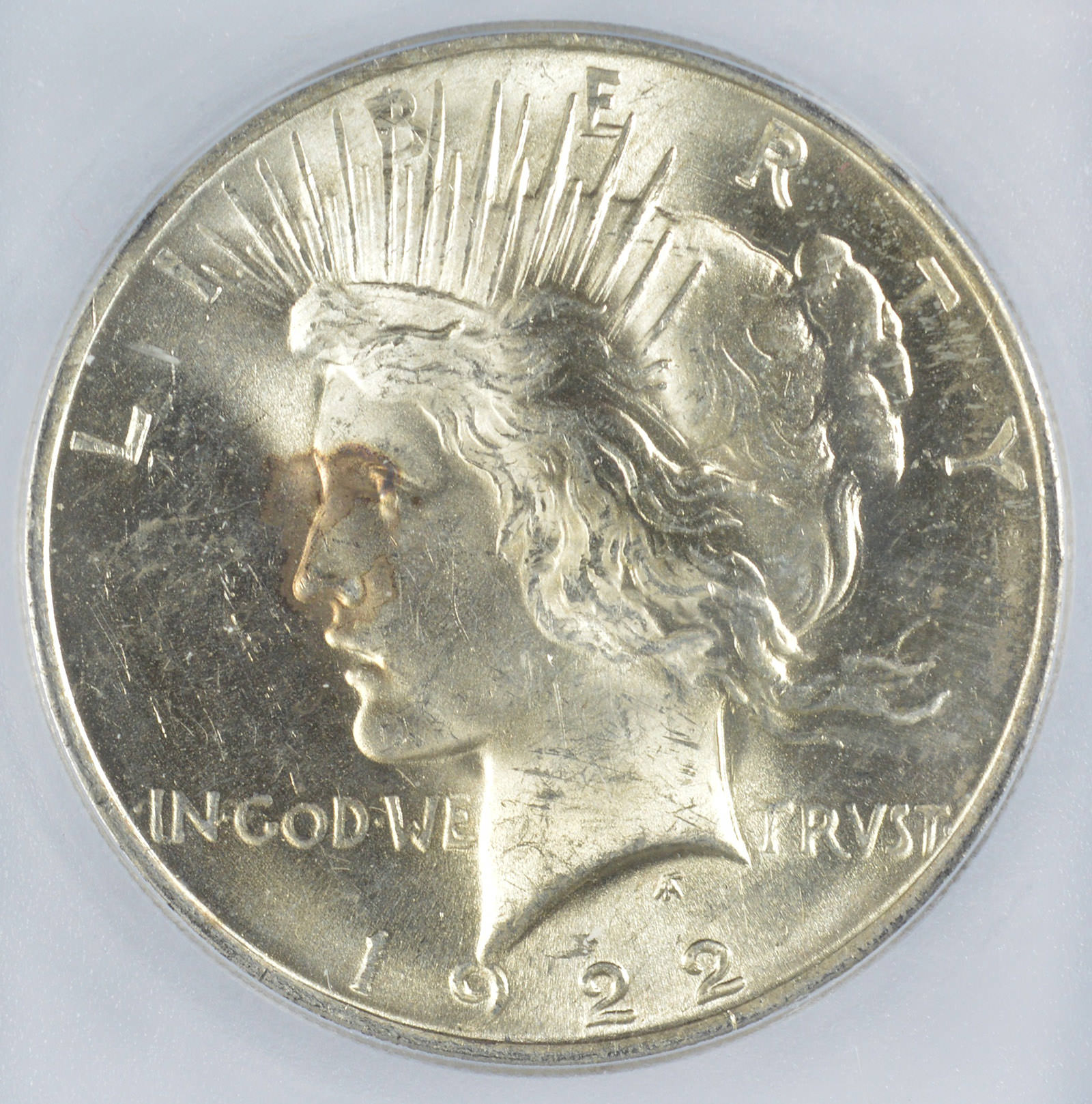 RARE - MS-65 1922 Peace Silver Dollar - Graded By ICG - Rare in High ...