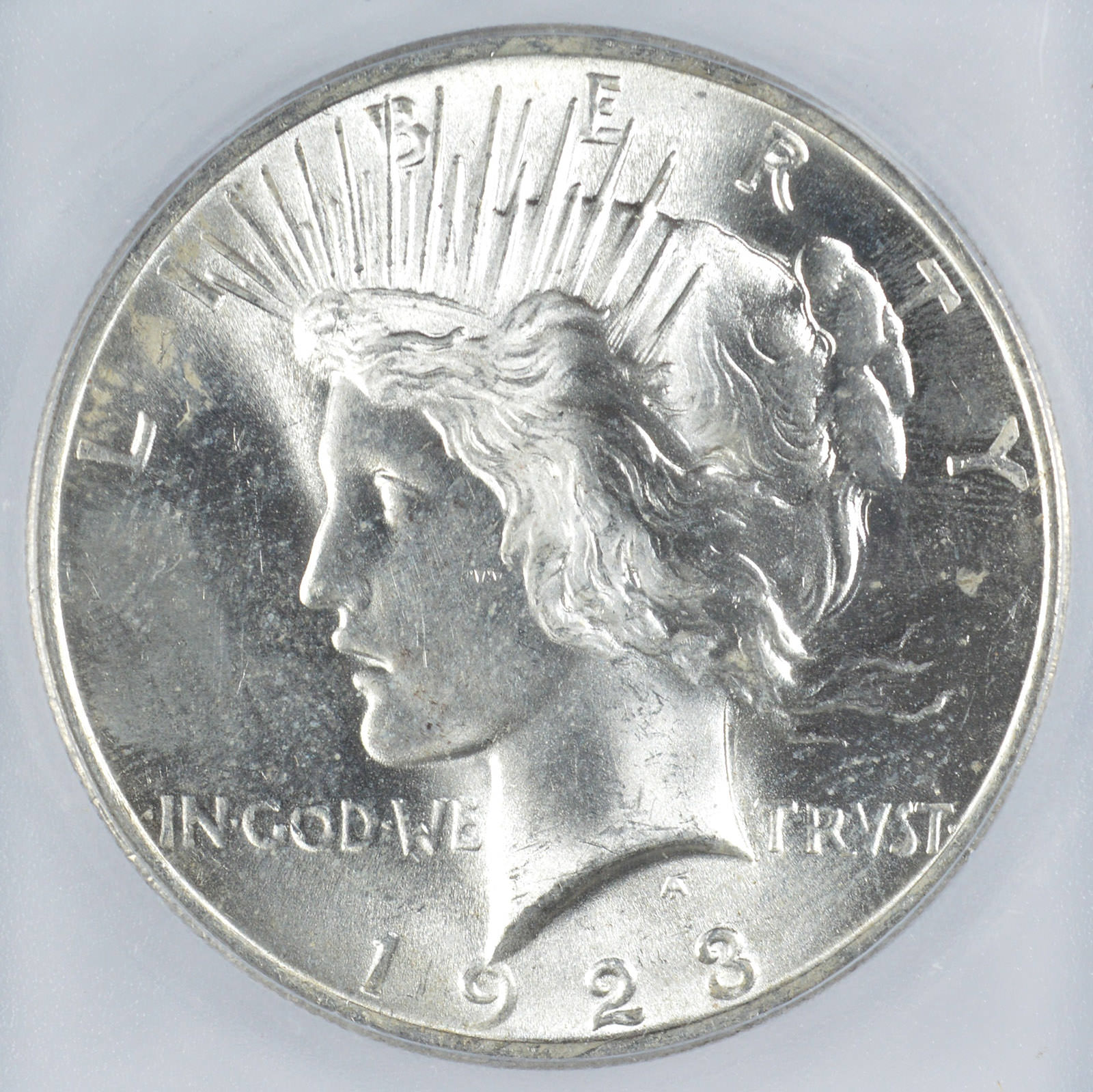 RARE - MS-65 1923 Peace Silver Dollar - Graded By ICG - Rare in High ...