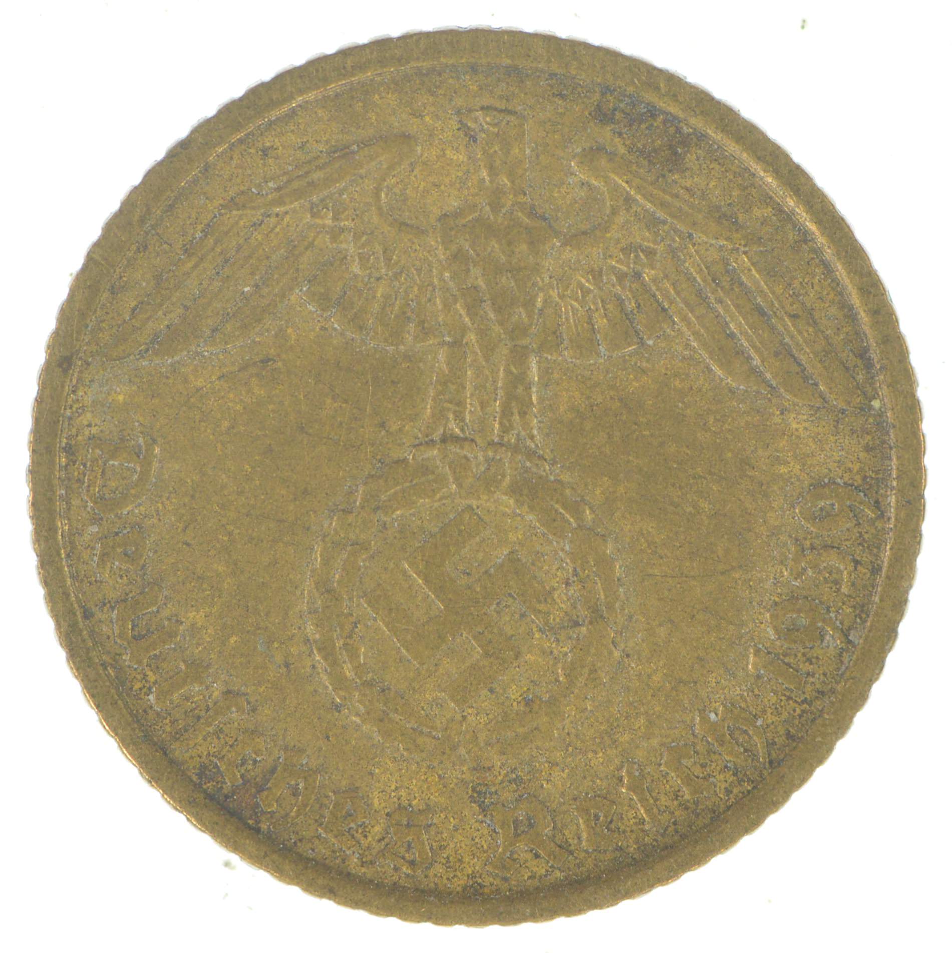 Rare - Nazi Germany Swastika - Authentic WWII Era Coin | Property Room