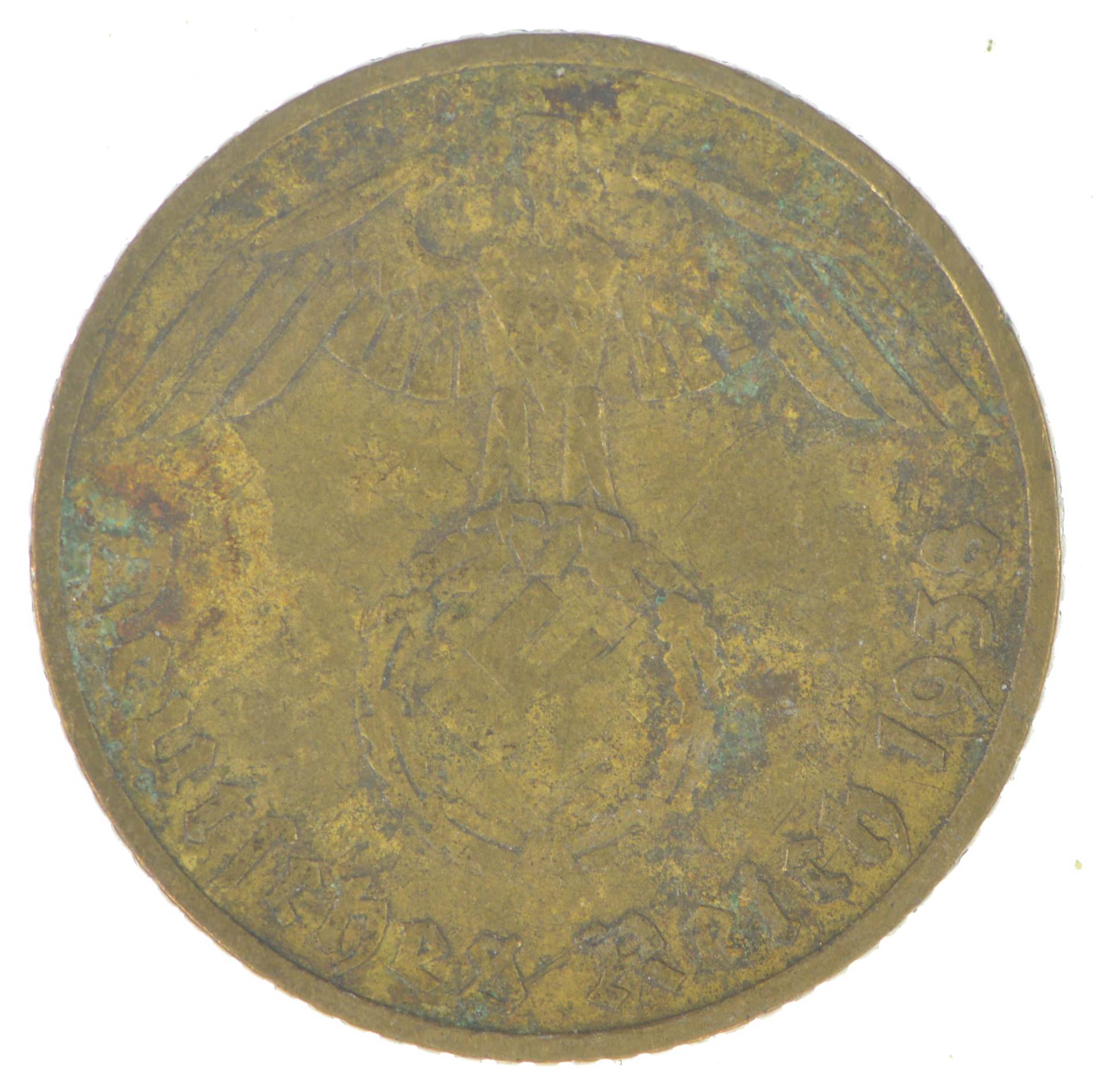 Rare - Nazi Germany Swastika - Authentic WWII Era Coin | Property Room