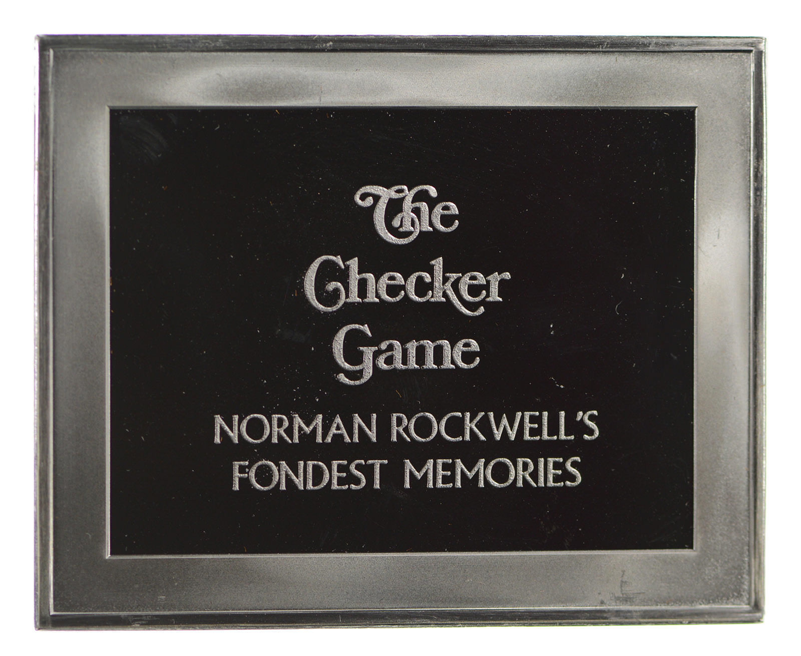 Rare - Norman Rockwell's The Checker Game Sterling Large Silver ...