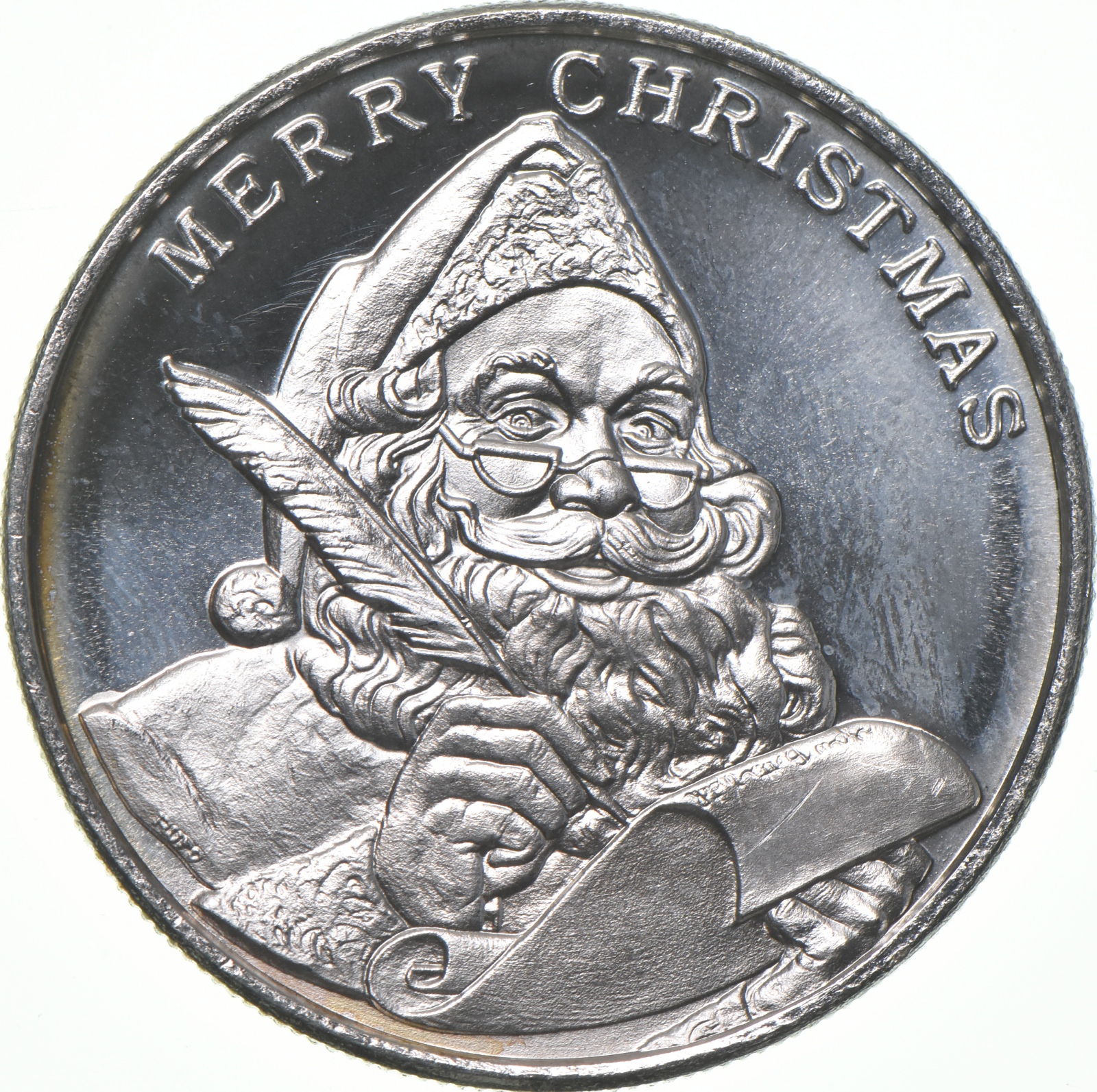 Rare Silver 1 Troy Oz. 2019 Christmas Season Silver Round1 Troy Oz ...