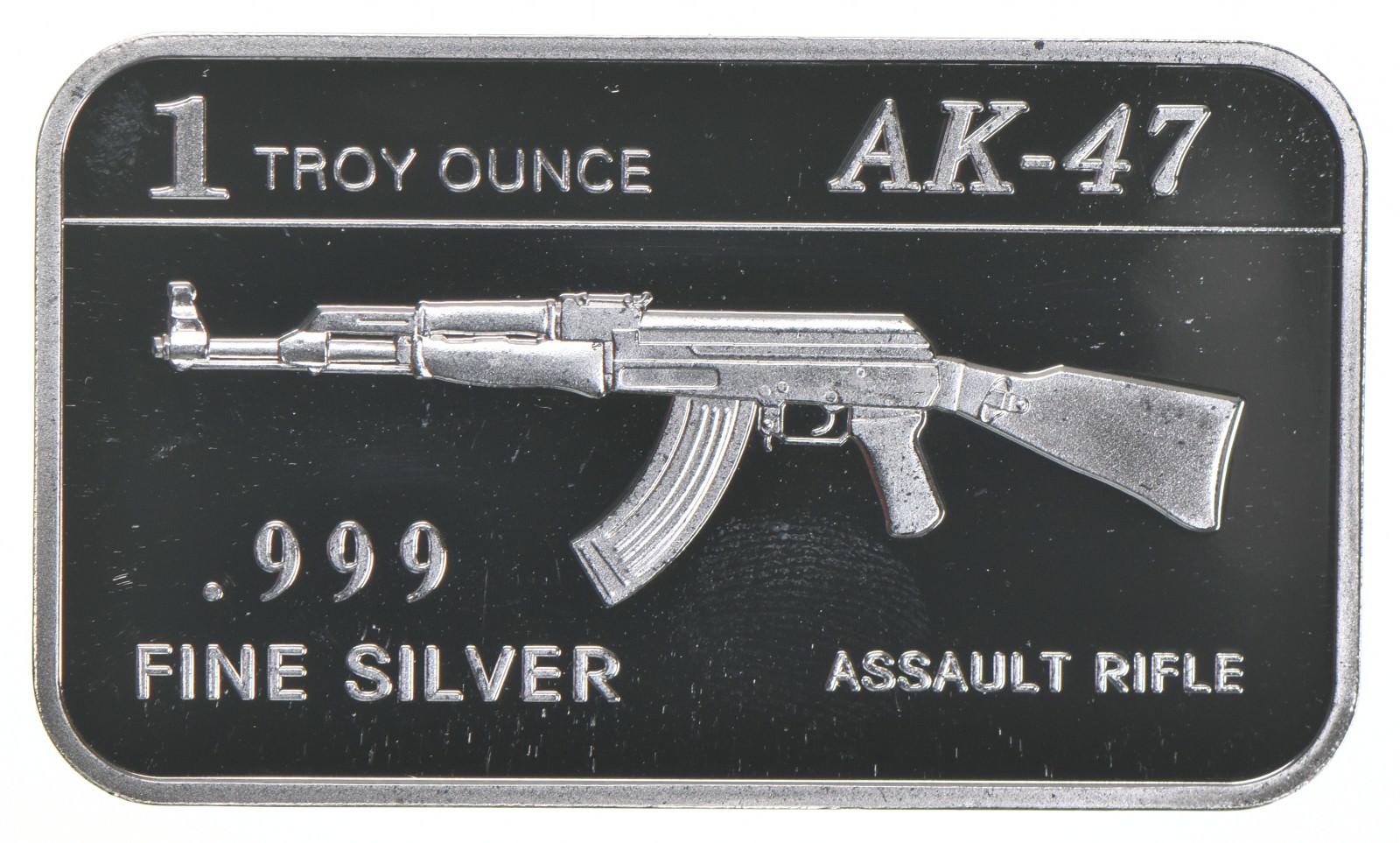 Rare Silver 1 Troy Oz. AK-47 Silver Bar .999 Fine Silver | Property Room