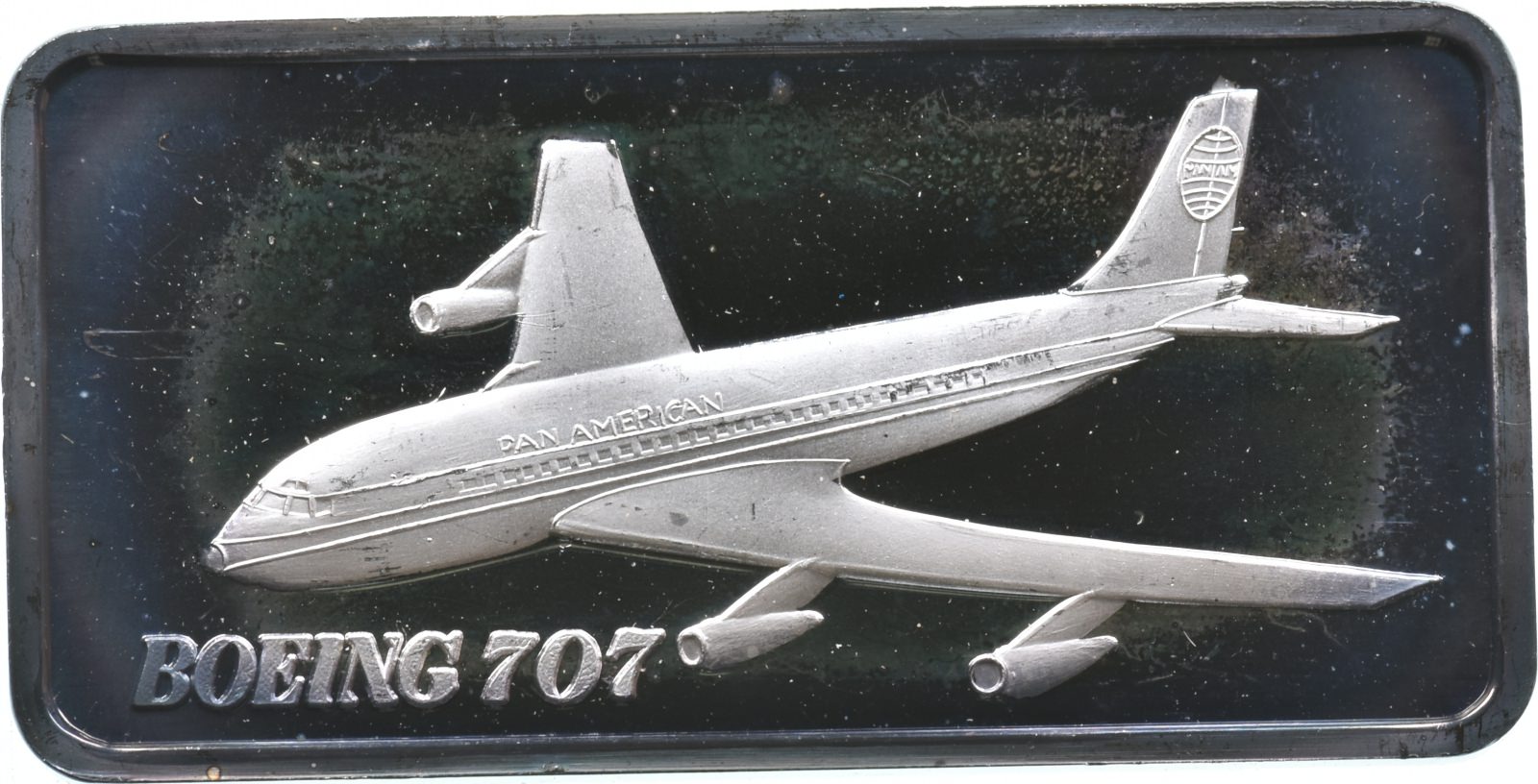 Rare Silver 1 Troy Oz. Boeing 707 Silver Bar .999 Fine Silver ...