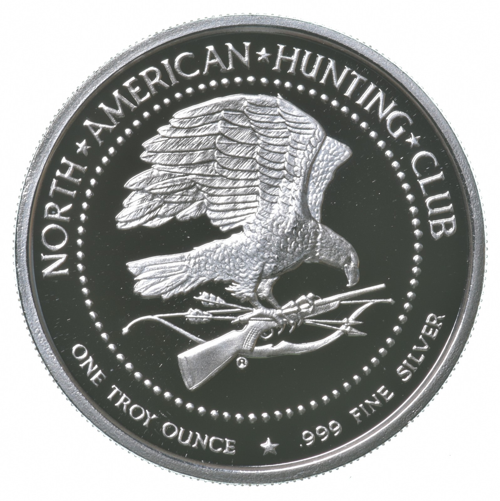 Rare Silver 1 Troy Oz. Grizzly Bear - North American Hunting Club ...