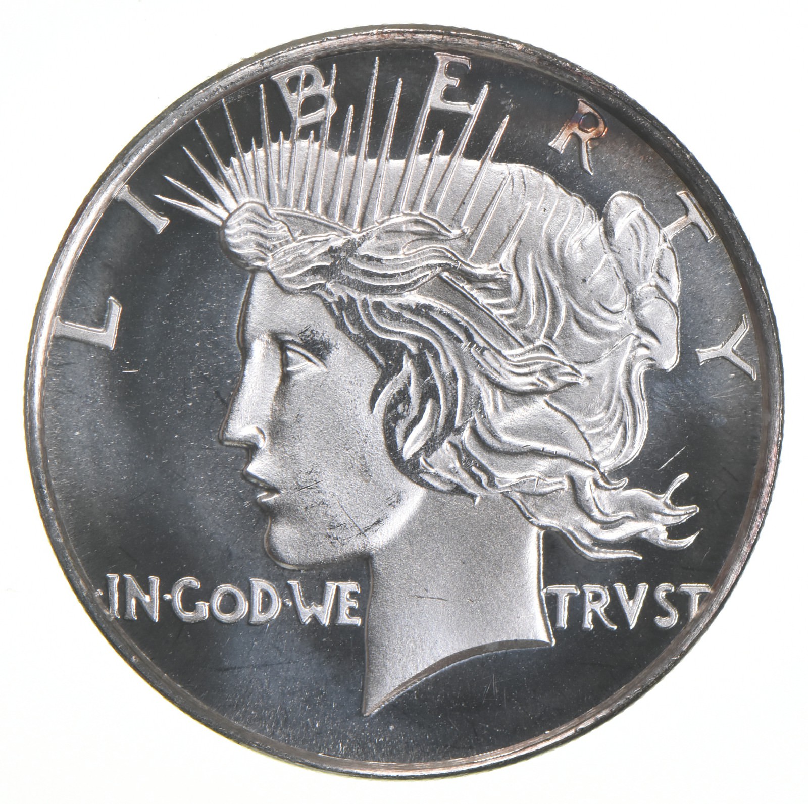 Rare Silver 1 Troy Oz. Peace Dollar Pattern Copy.999 Fine Silver ...