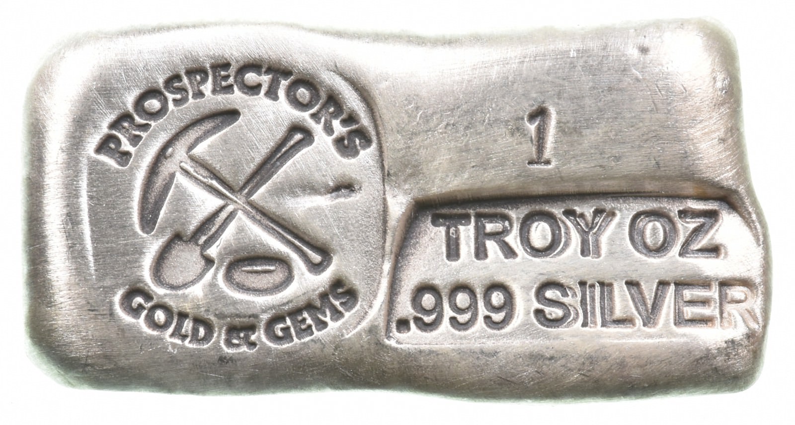 Rare Silver 1 Troy Oz. Prospector's Gold And Gems Silver Bar .999 Fine ...