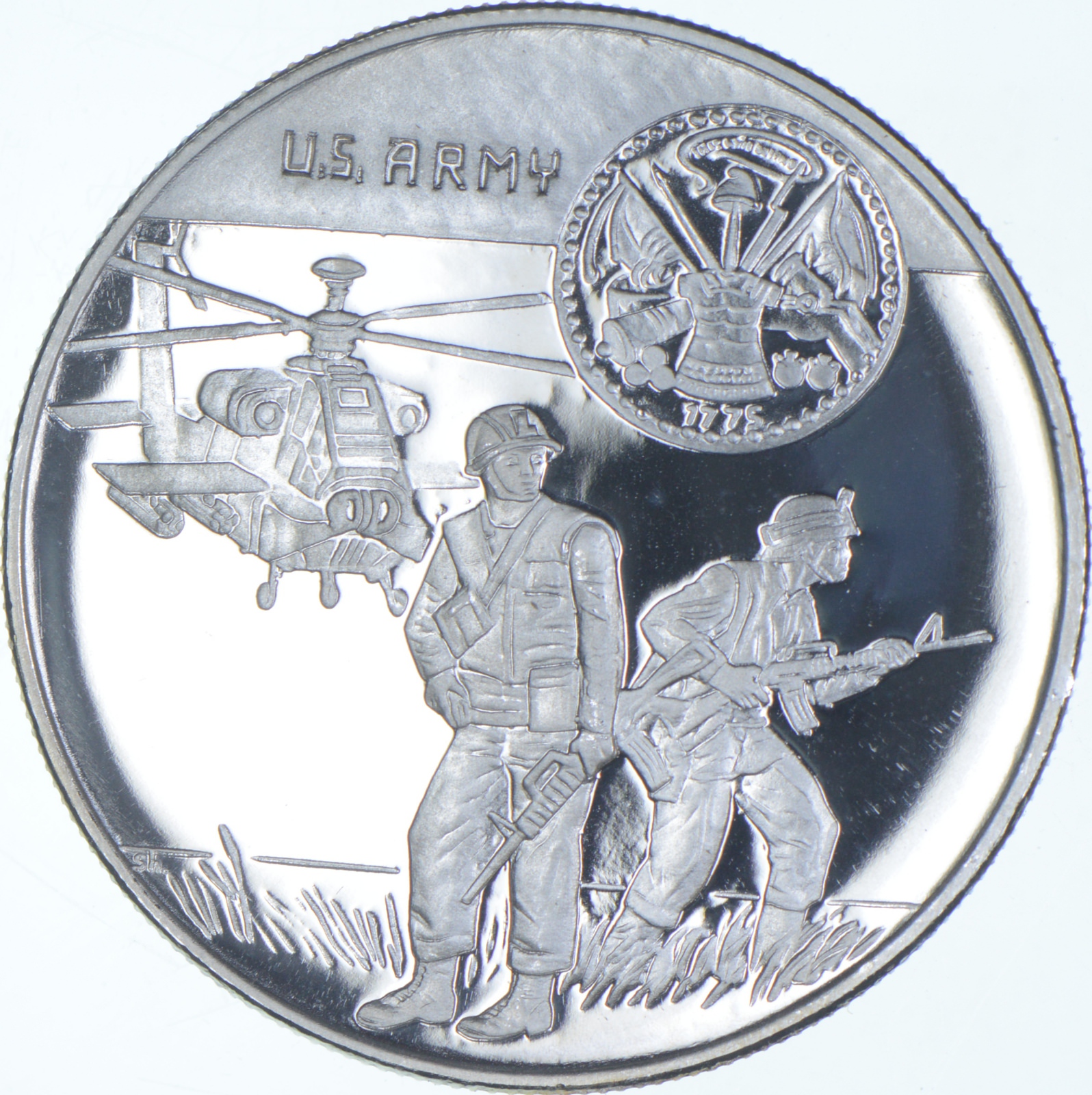 Rare Silver 1 Troy Oz. U.S. Army Round .999 Fine Silver | Property Room