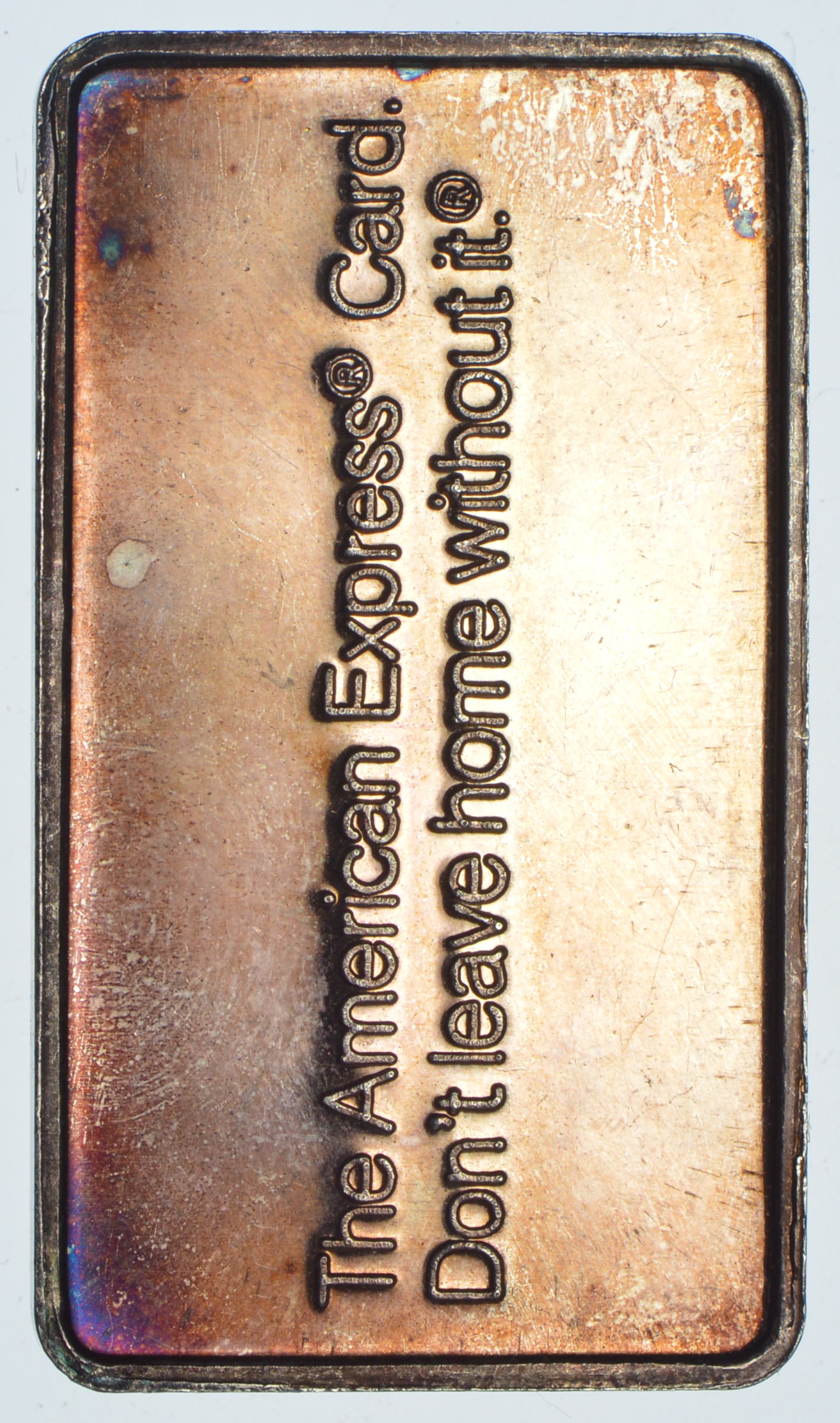 Rare Silver 1/2 Troy OZ. American Express Card Bar .999 Fine Silver ...
