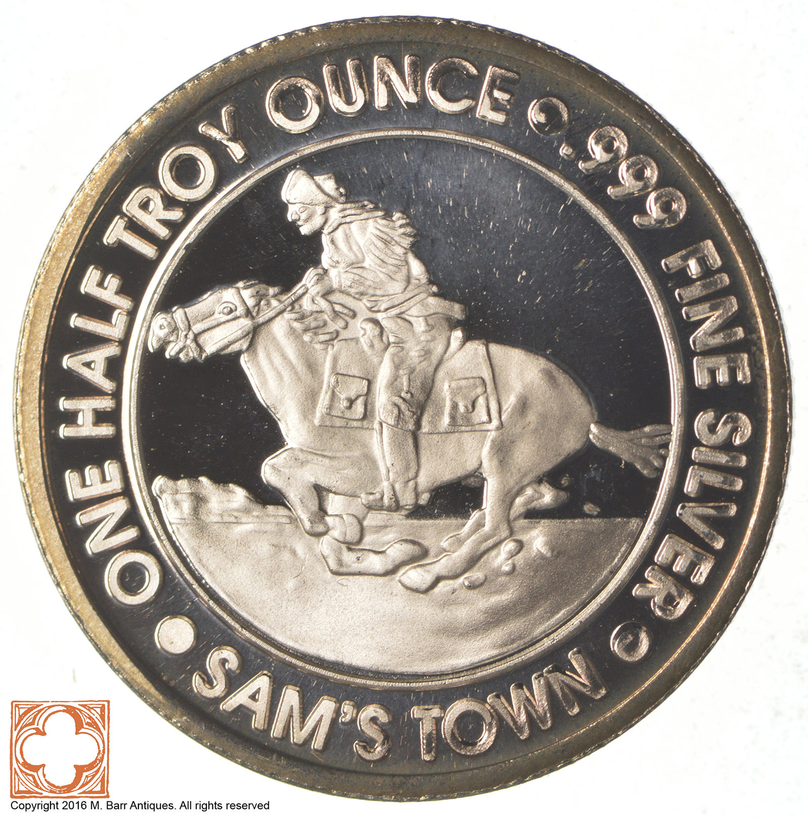 Rare Silver 1/2 Troy OZ. Sam Boyd 1910-1993 Round .999 Fine Silver ...