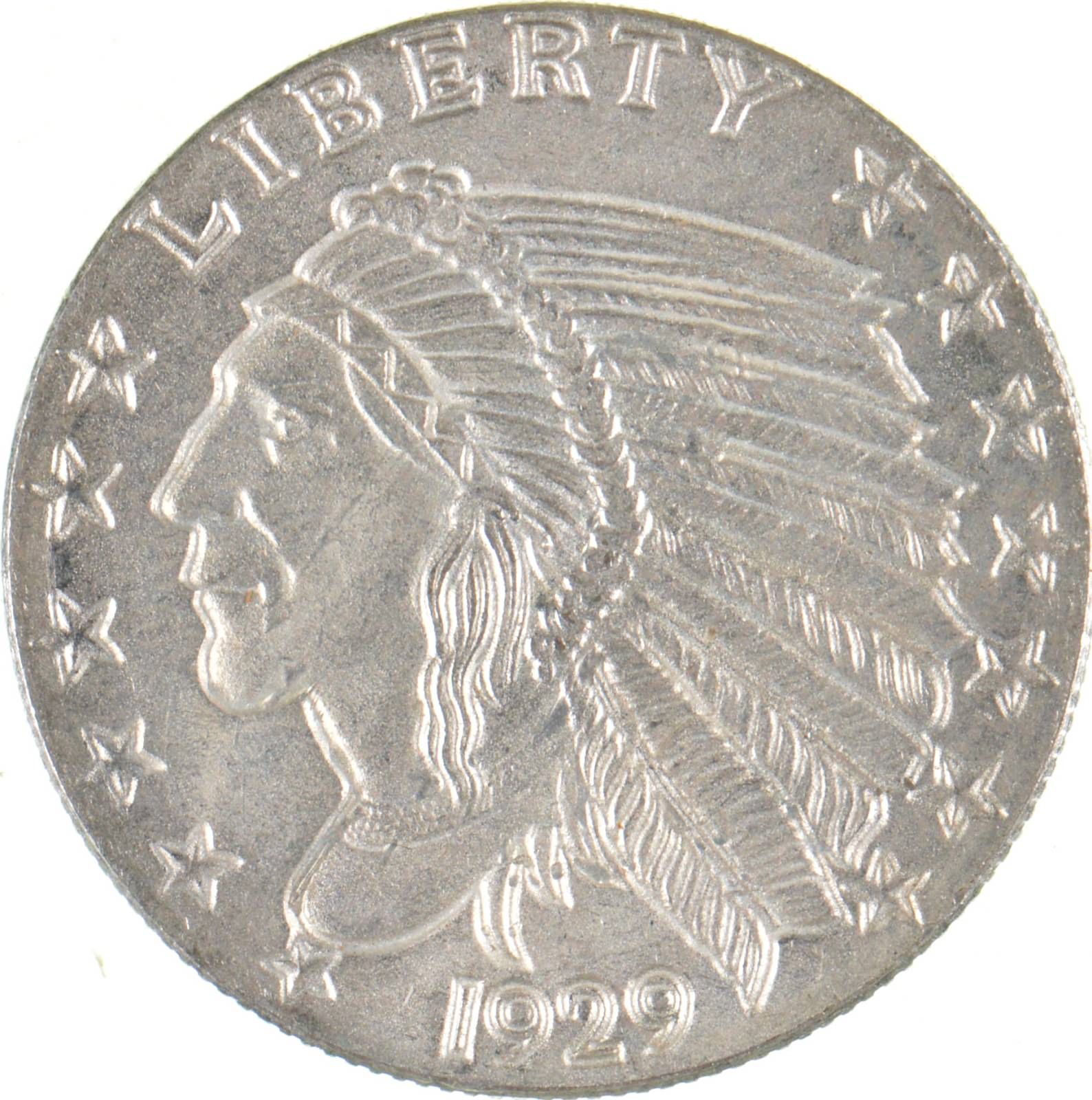 Rare Silver 1/4 Troy Oz. 1929 Indian Head Quarter Pattern Silver Round ...
