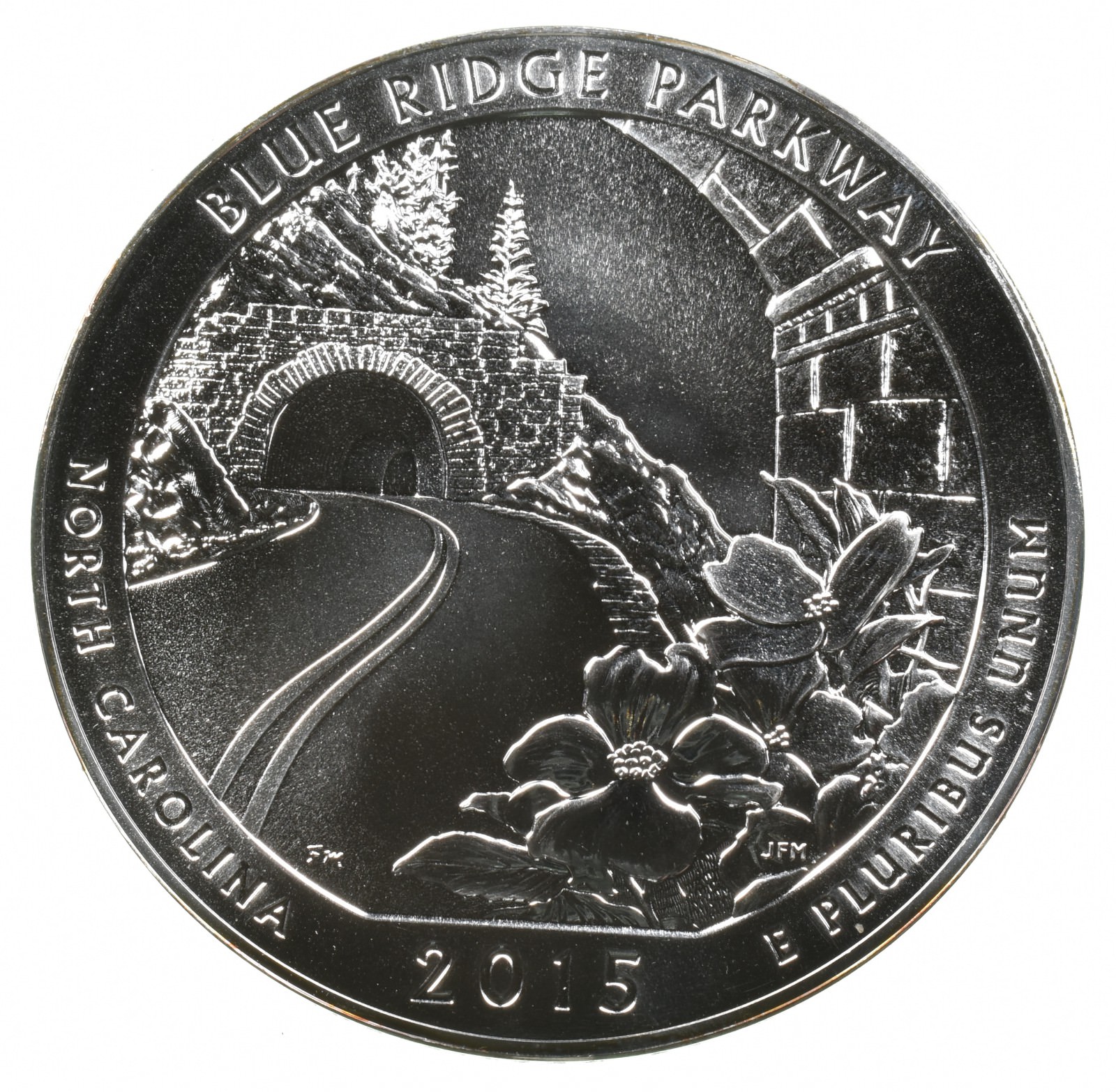 Rare Silver 156.5 Grams 2015 Blue Ridge Parkway ATB Quarter .999 Fine ...