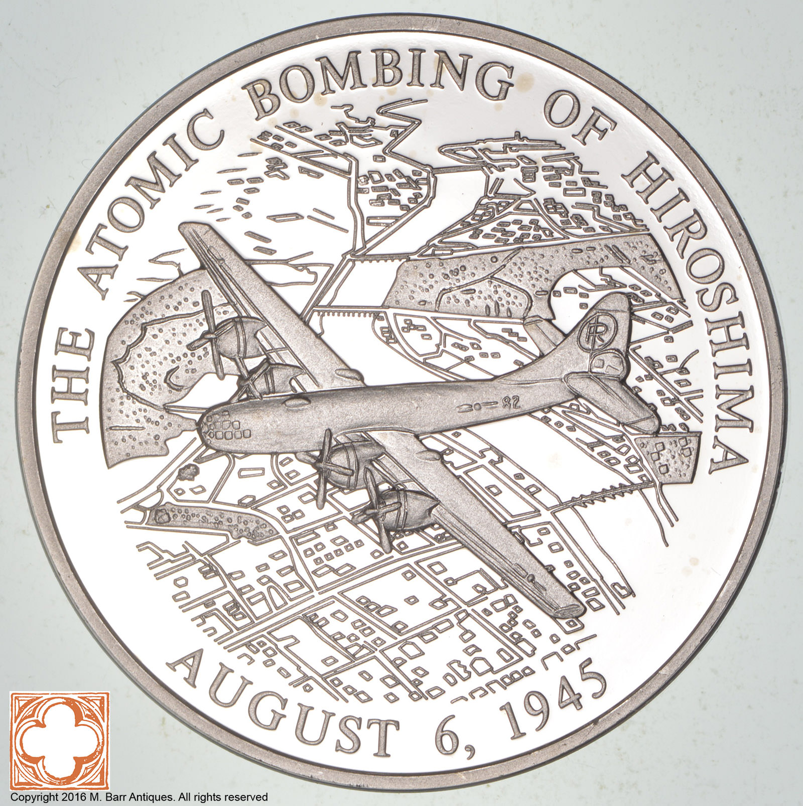 Rare Silver 20 Grams WWII Atomic Bombing Of Hiroshima Round .999 Fine ...