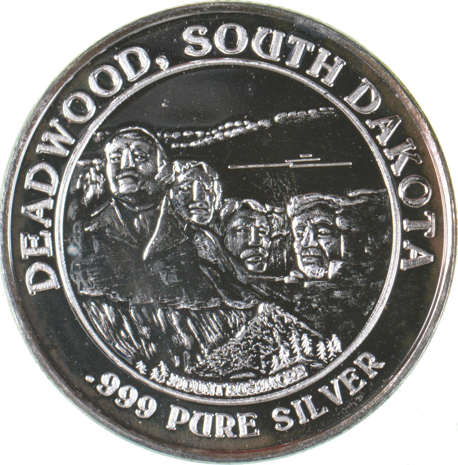 Rare Silver 20.2 Grams American Wildlife Series - Deadwood South Dakota Silver Round .999 Fine ...