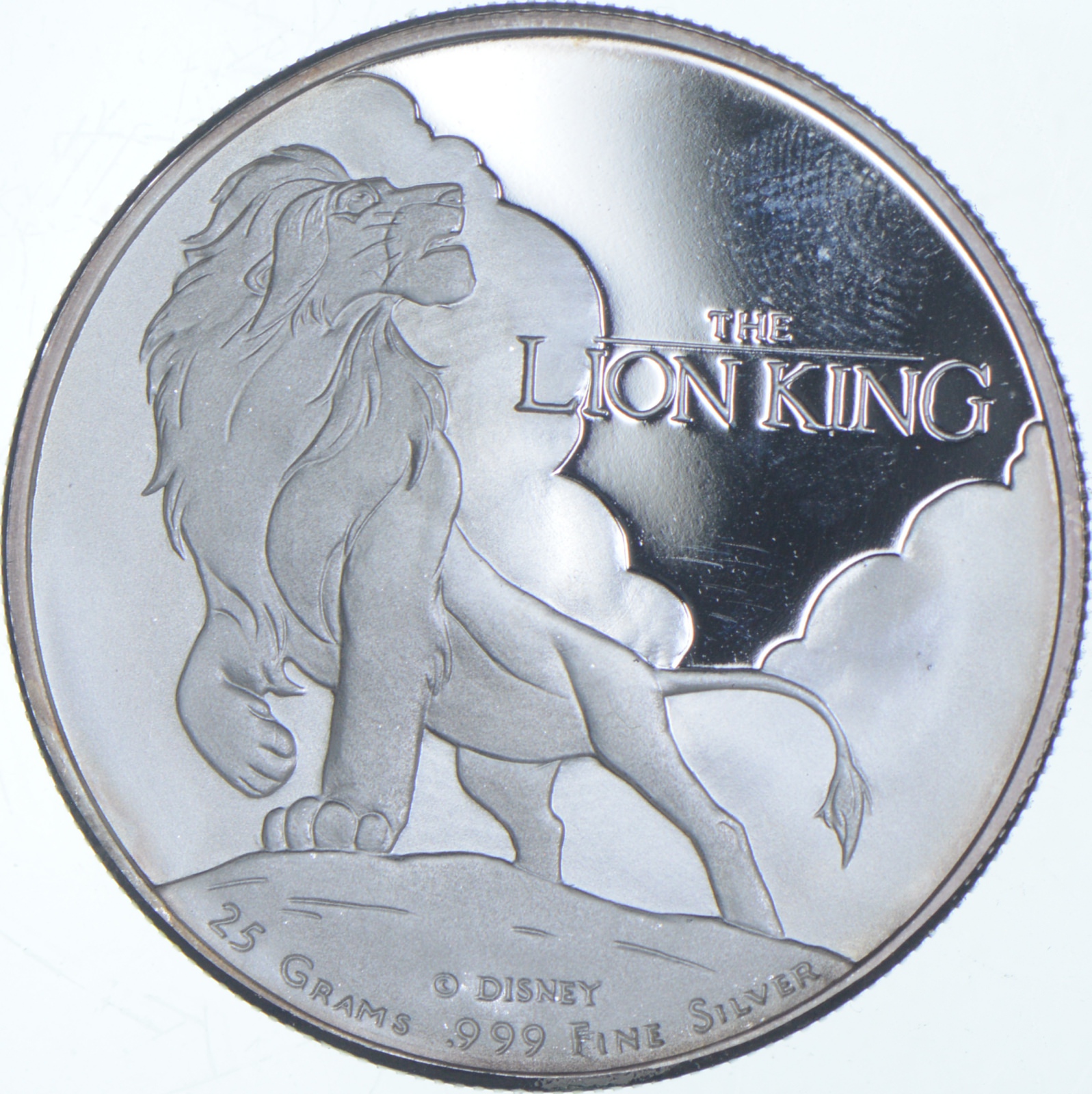 Rare Silver 25 Grams Disney's Lion King Round .999 Fine Silver ...
