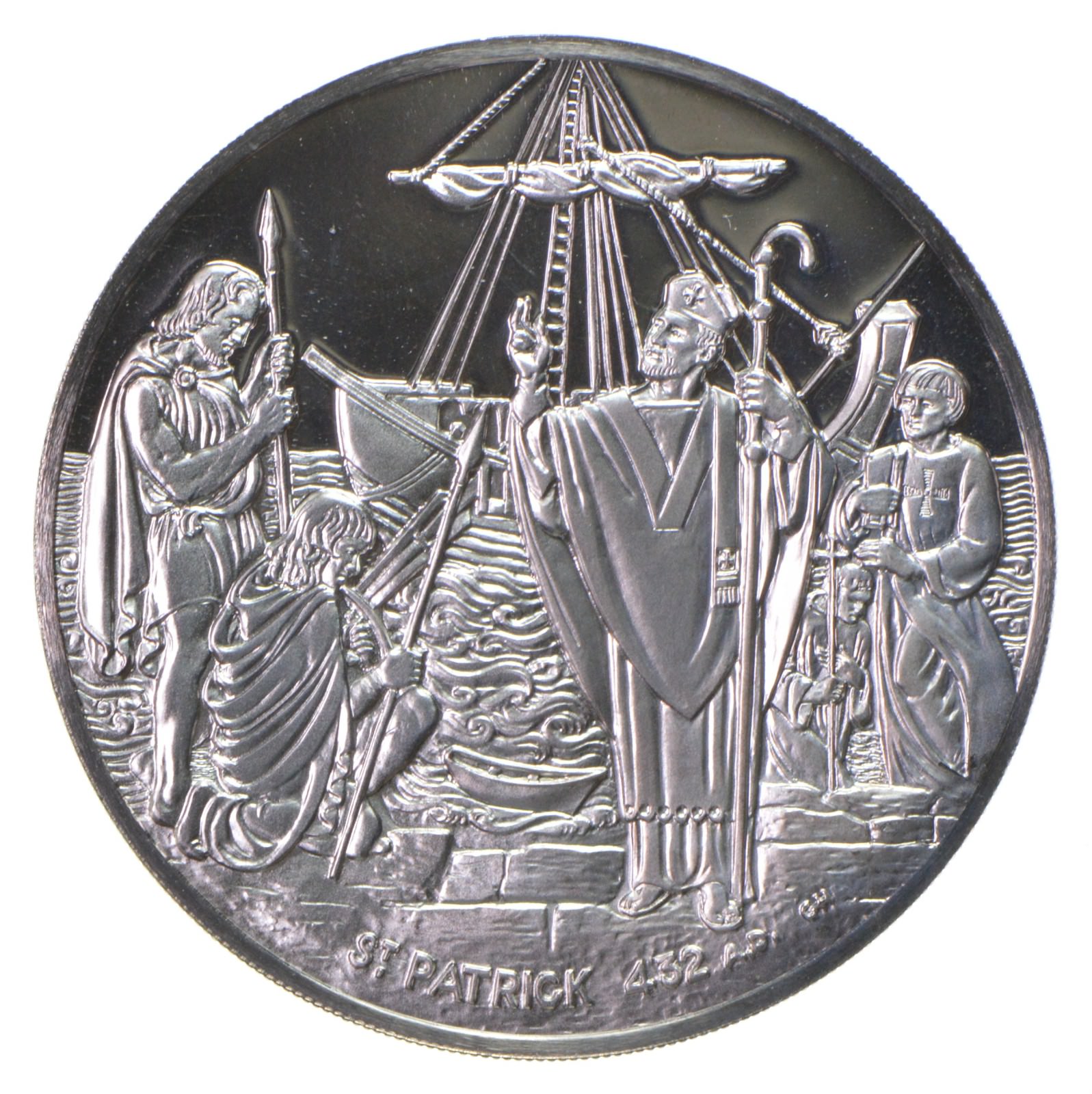 Rare Silver 25.2 Grams Saint Patrick Silver Round.999 Fine Silver ...