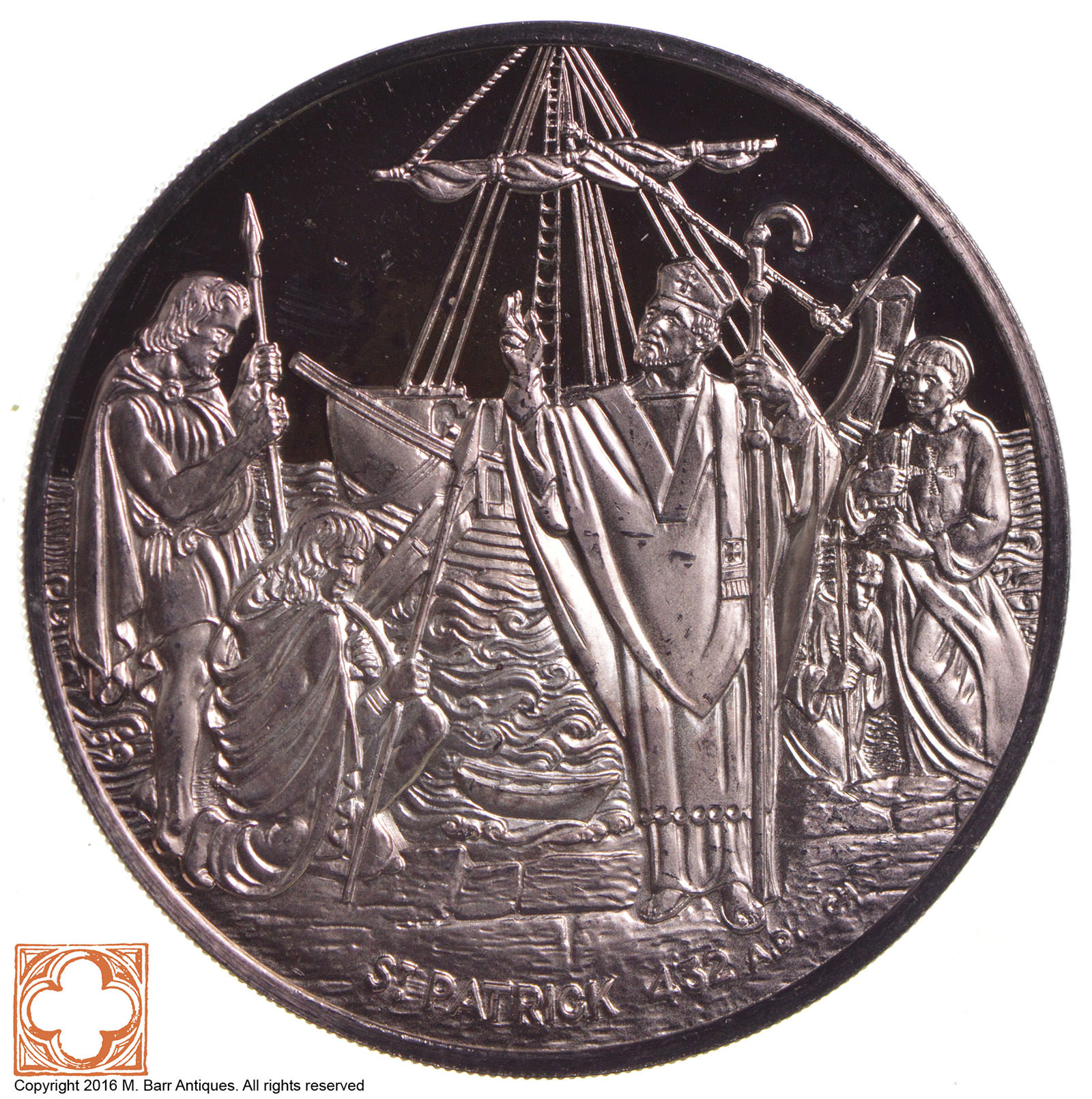 Rare Silver 25.5 Grams St. Patrick Round .999 Fine Silver | Property Room