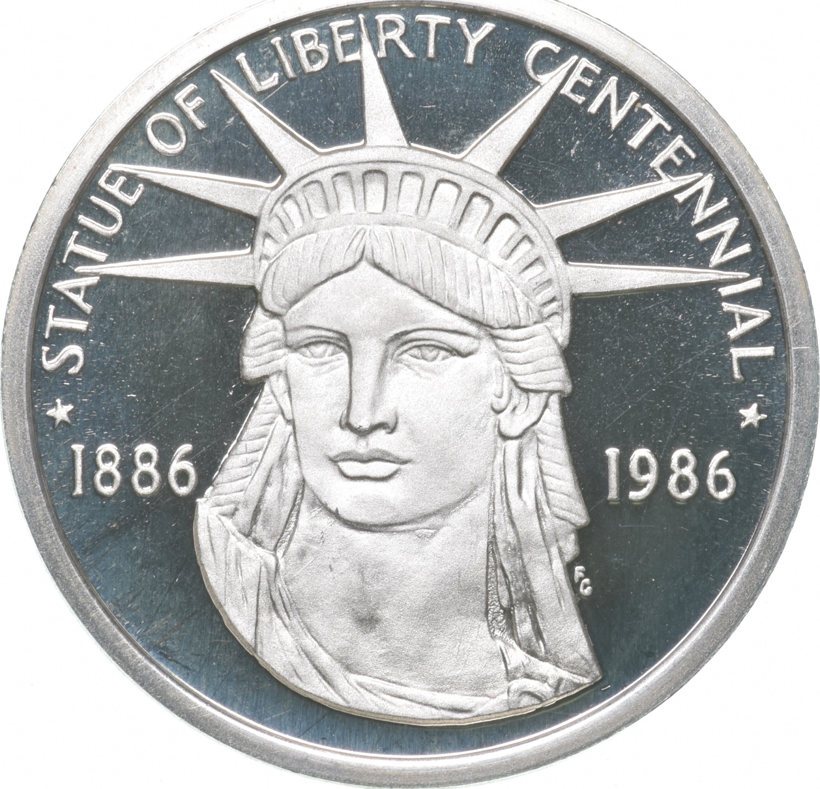 Rare Silver 28.3 Grams Statue Of Liberty Centennial Round .999 Fine ...
