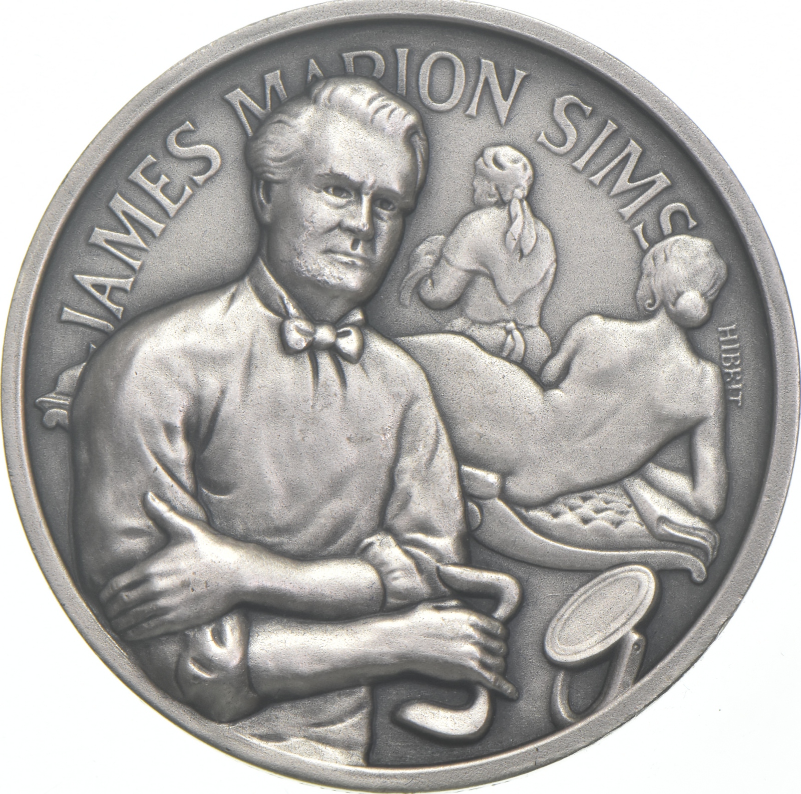 Rare Silver 52.0 Grams James Marion Sims Round .999 Fine Silver ...