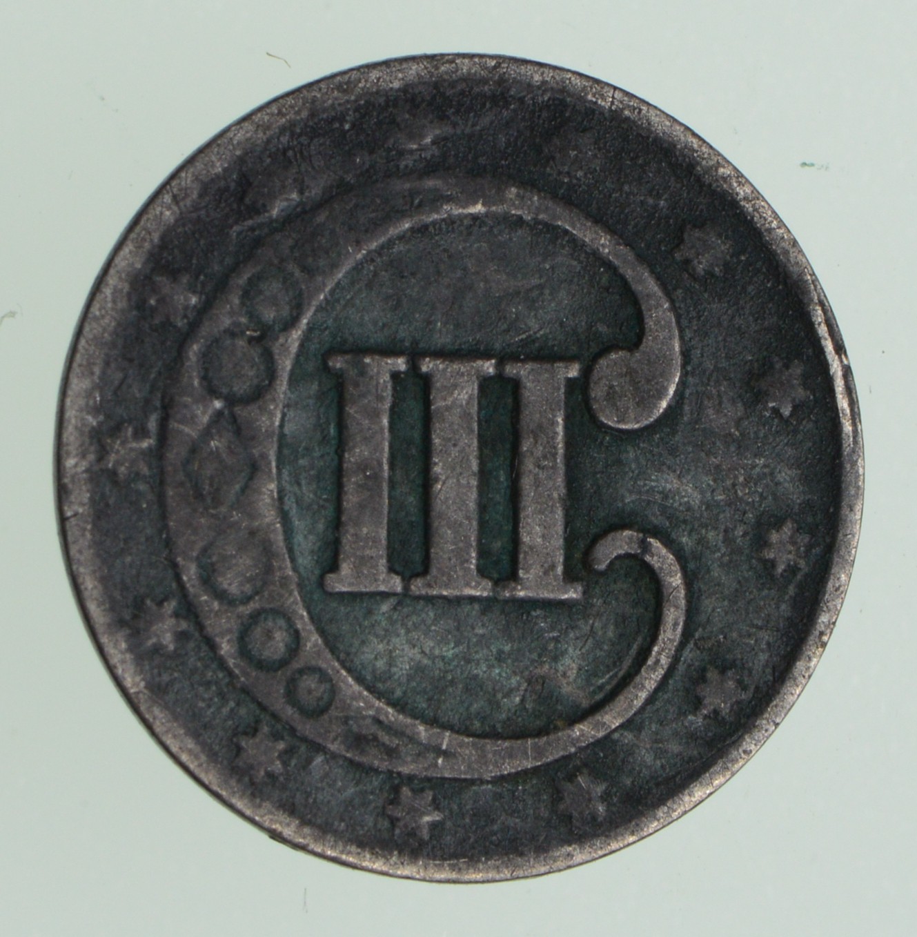 RARE Silver Trime - 1852 Three Cent Silver - 3 Cent Early US Coin ...