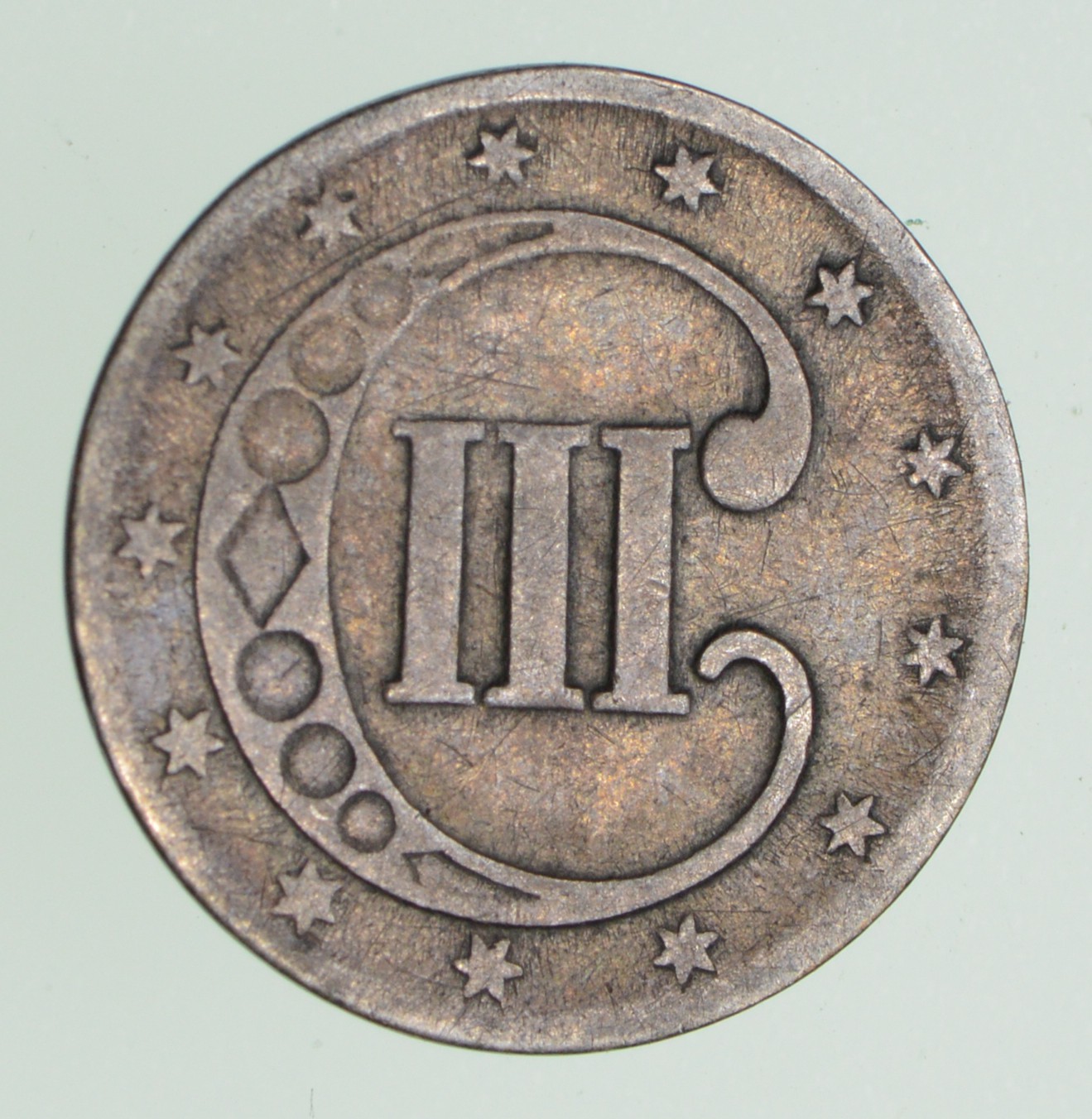 RARE Silver Trime - 1852 Three Cent Silver - 3 Cent Early US Coin ...