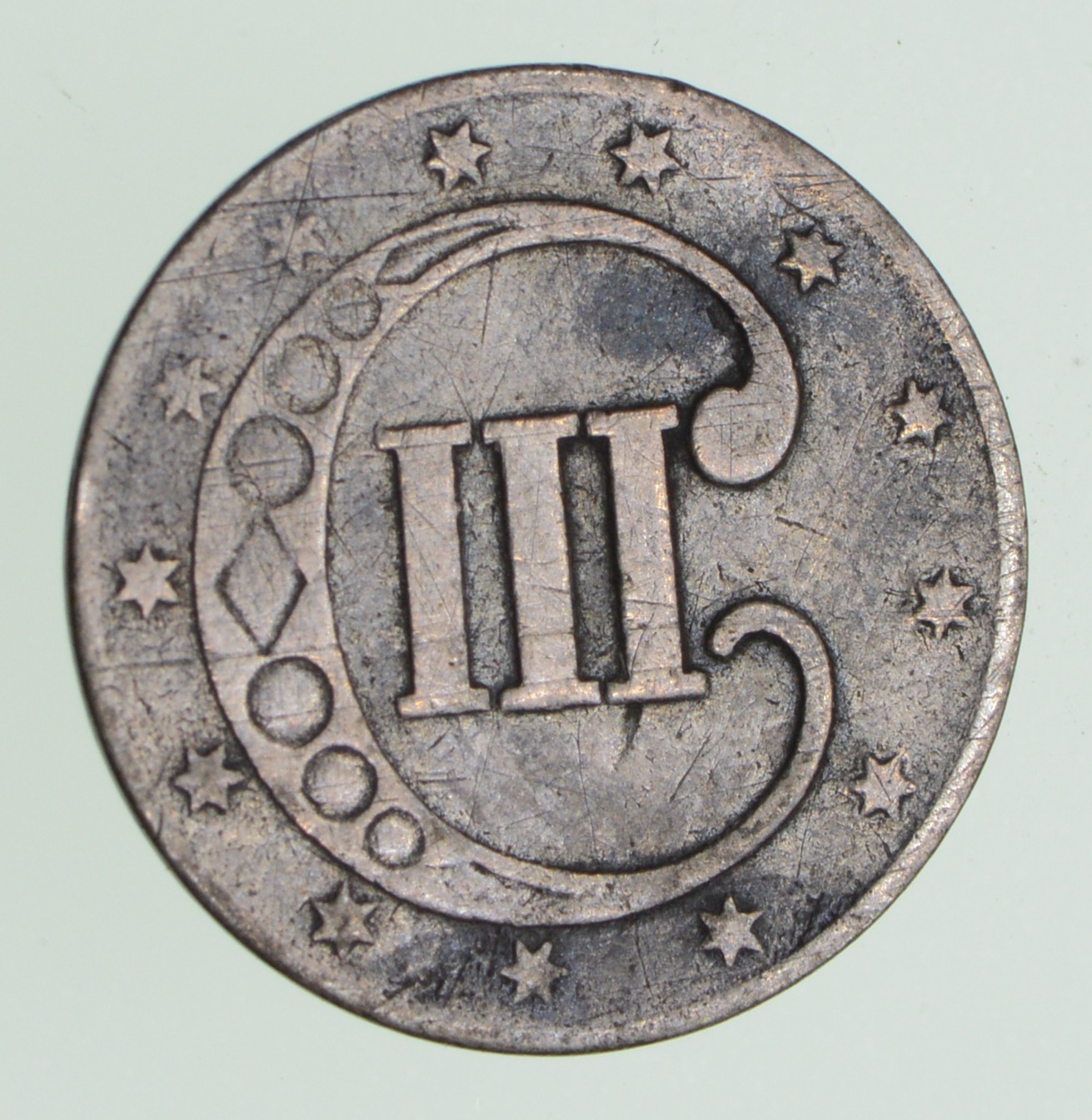 RARE Silver Trime - 1852 Three Cent Silver - 3 Cent Early US Coin ...