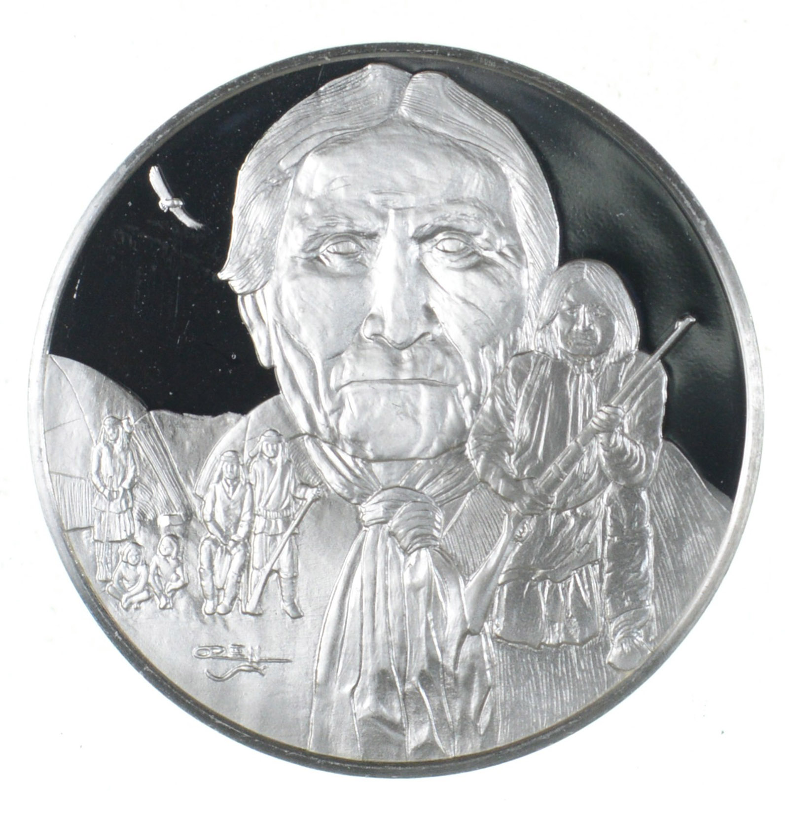 Rare Sterling Silver -Limited Edition - Geronimo Apache Chief - 20.2 ...