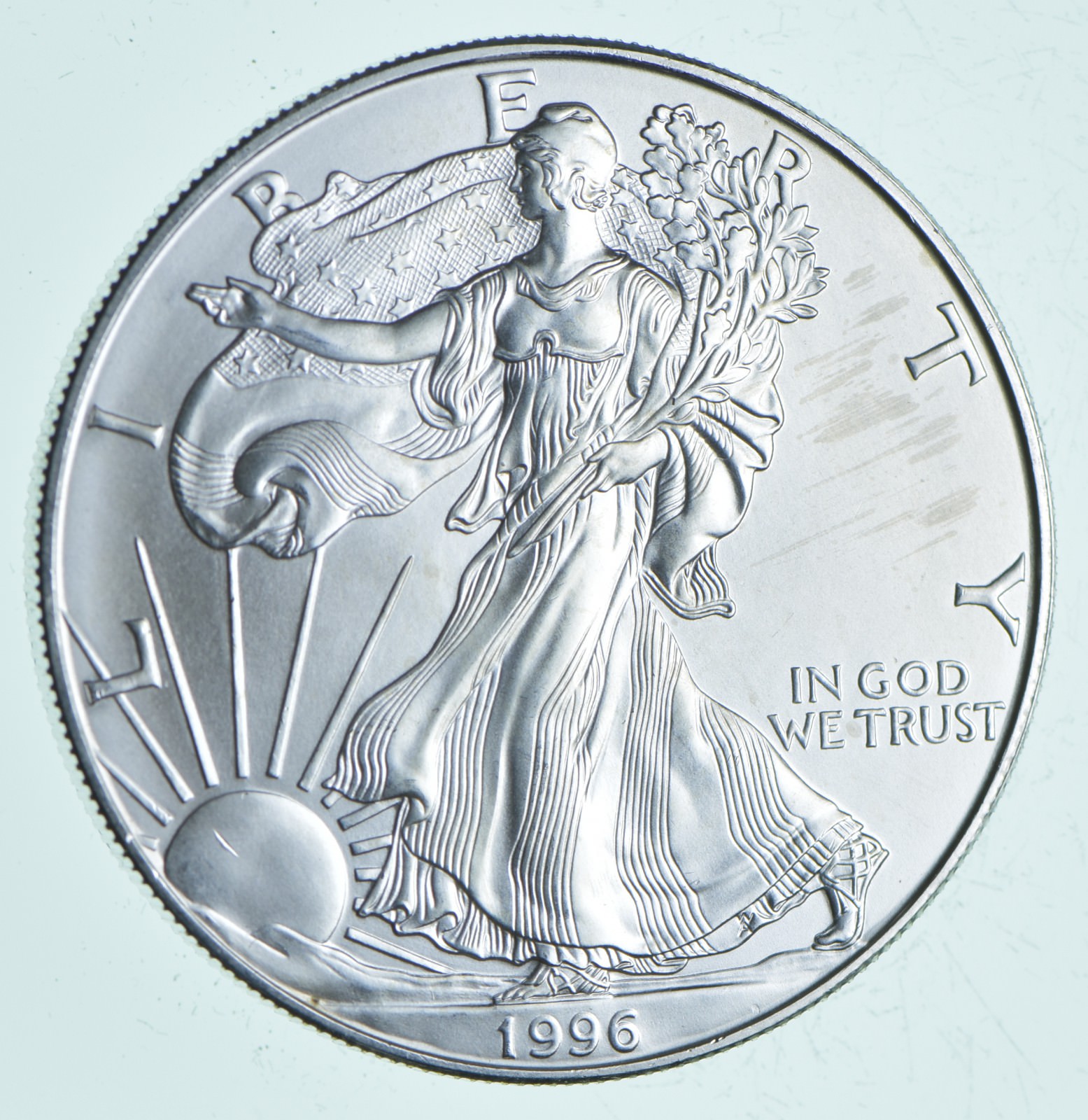 Rarest 1996 American Silver Eagle - Key Date - Rare LOW MINTAGE | Property Room