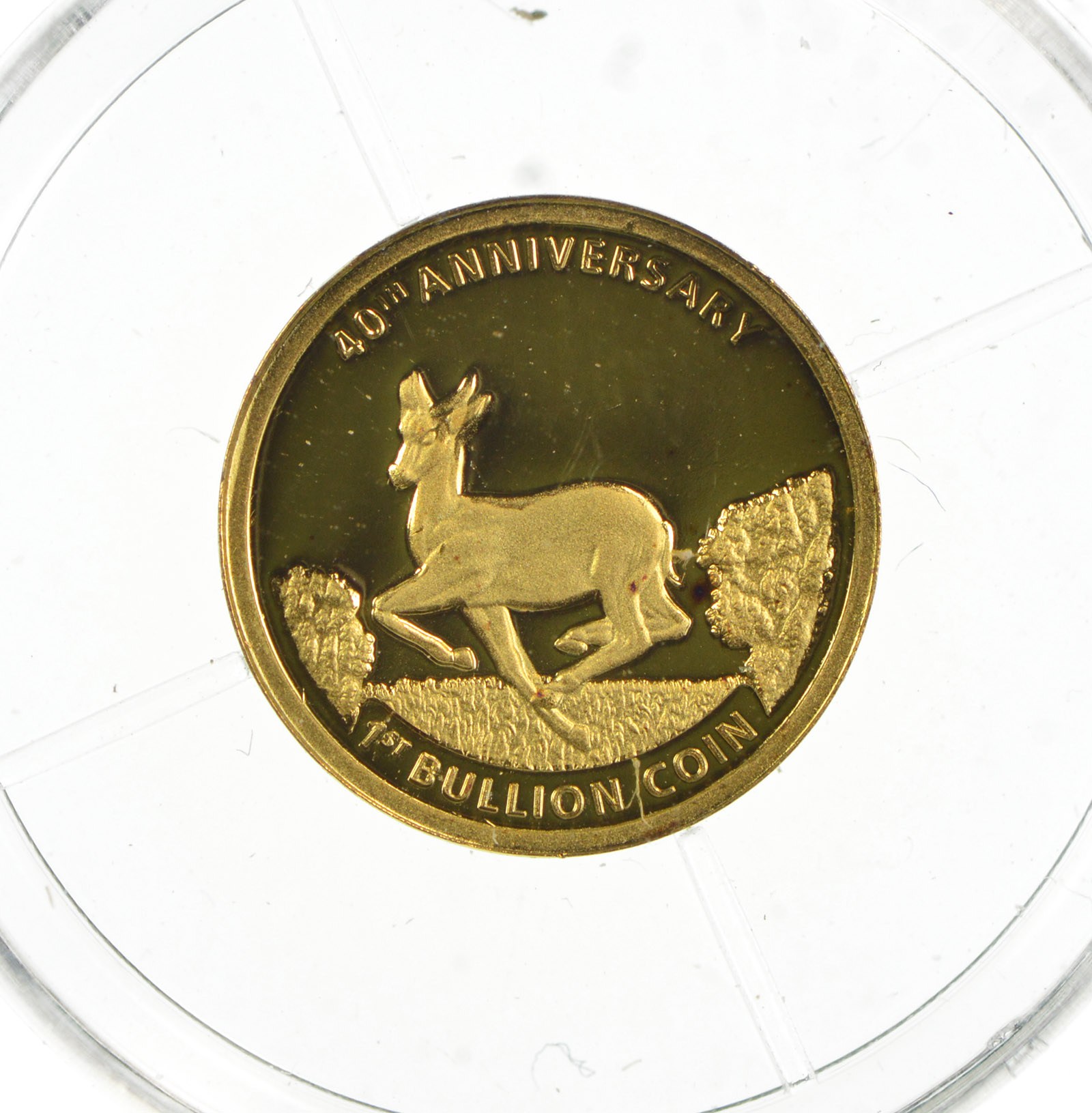 REAL GOLD - Africa Krugerrand 40th Anniversary Bullion Coin | Property Room