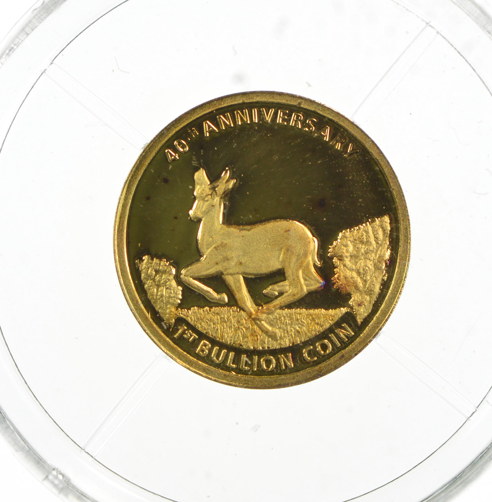 REAL GOLD - Africa Krugerrand 40th Anniversary Bullion Coin | Property Room
