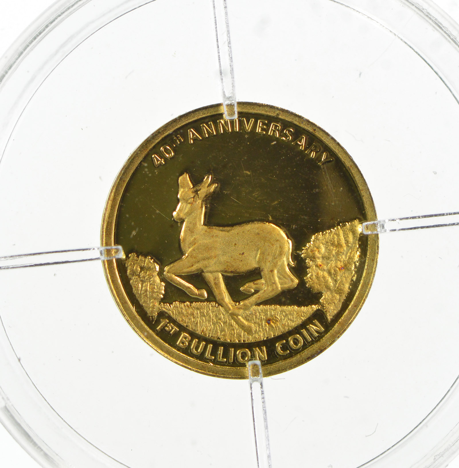 REAL GOLD - Africa Krugerrand 40th Anniversary Bullion Coin | Property Room