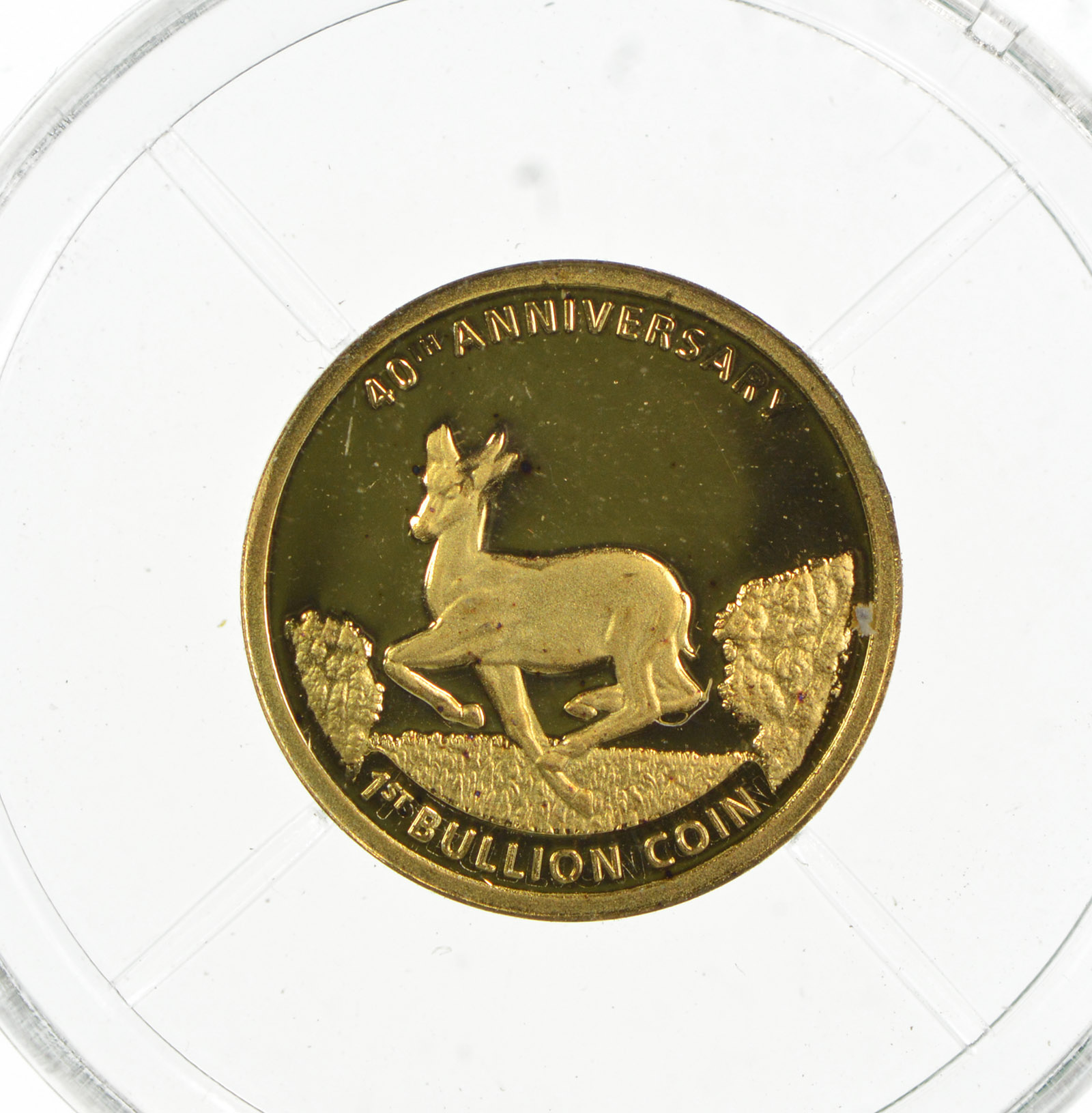 REAL GOLD - Africa Krugerrand 40th Anniversary Bullion Coin | Property Room