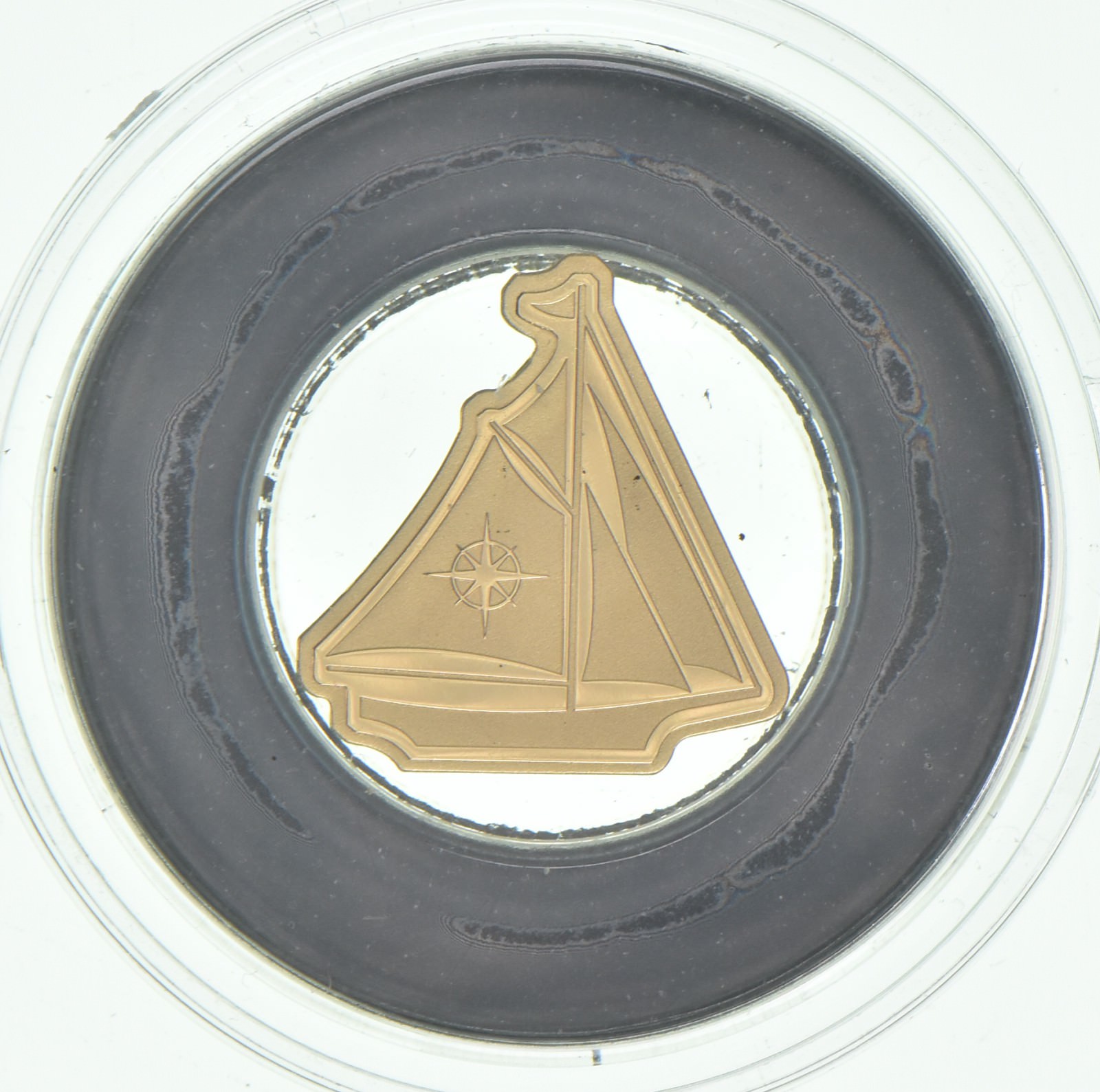 Real GOLD Coin 2022 Republic of Palau 1 Dollar - Boat - 0.5 1/2 Gram ...