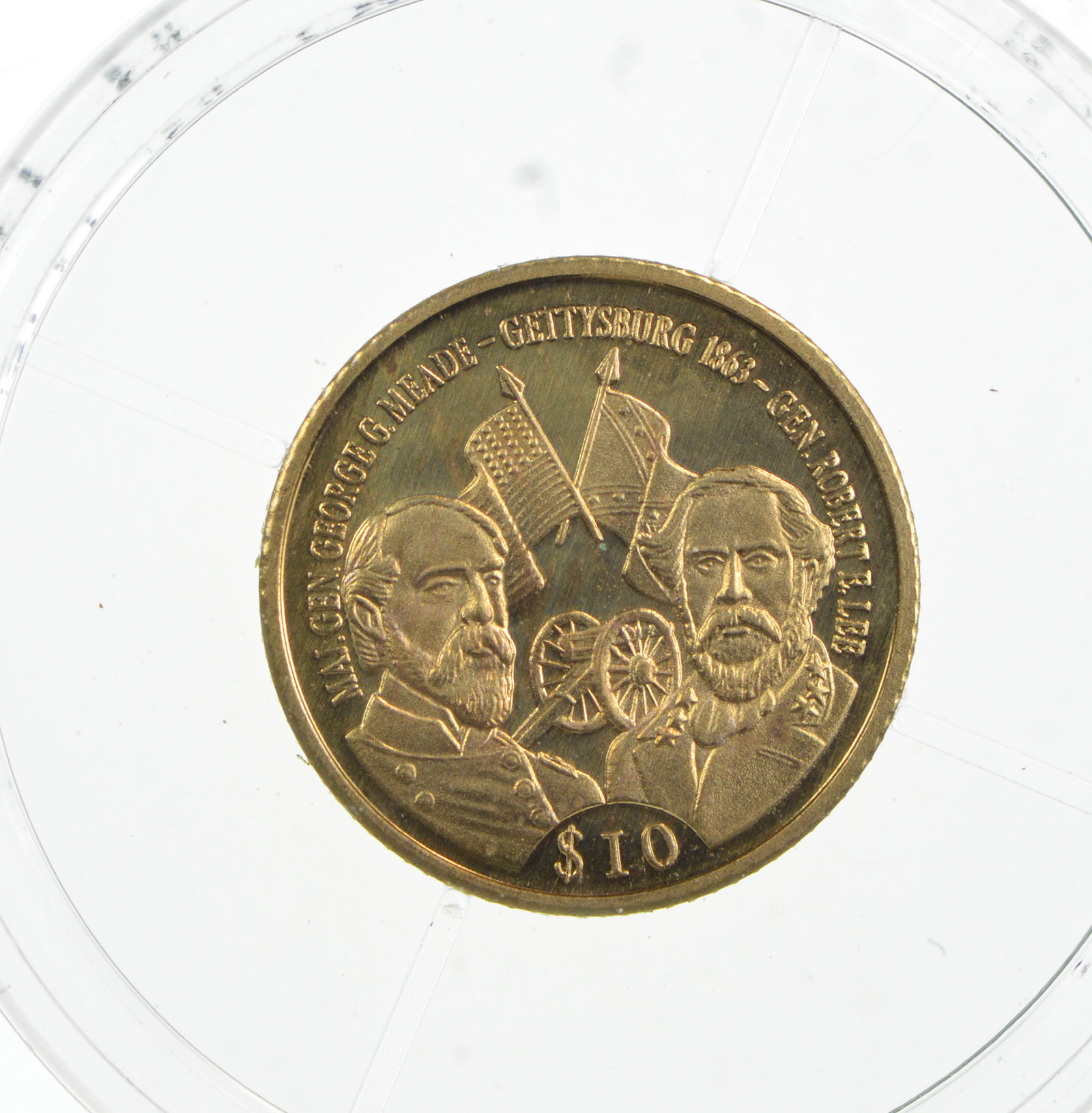 REAL GOLD - Gettysburg Commemorative $10.00 Coin | Property Room