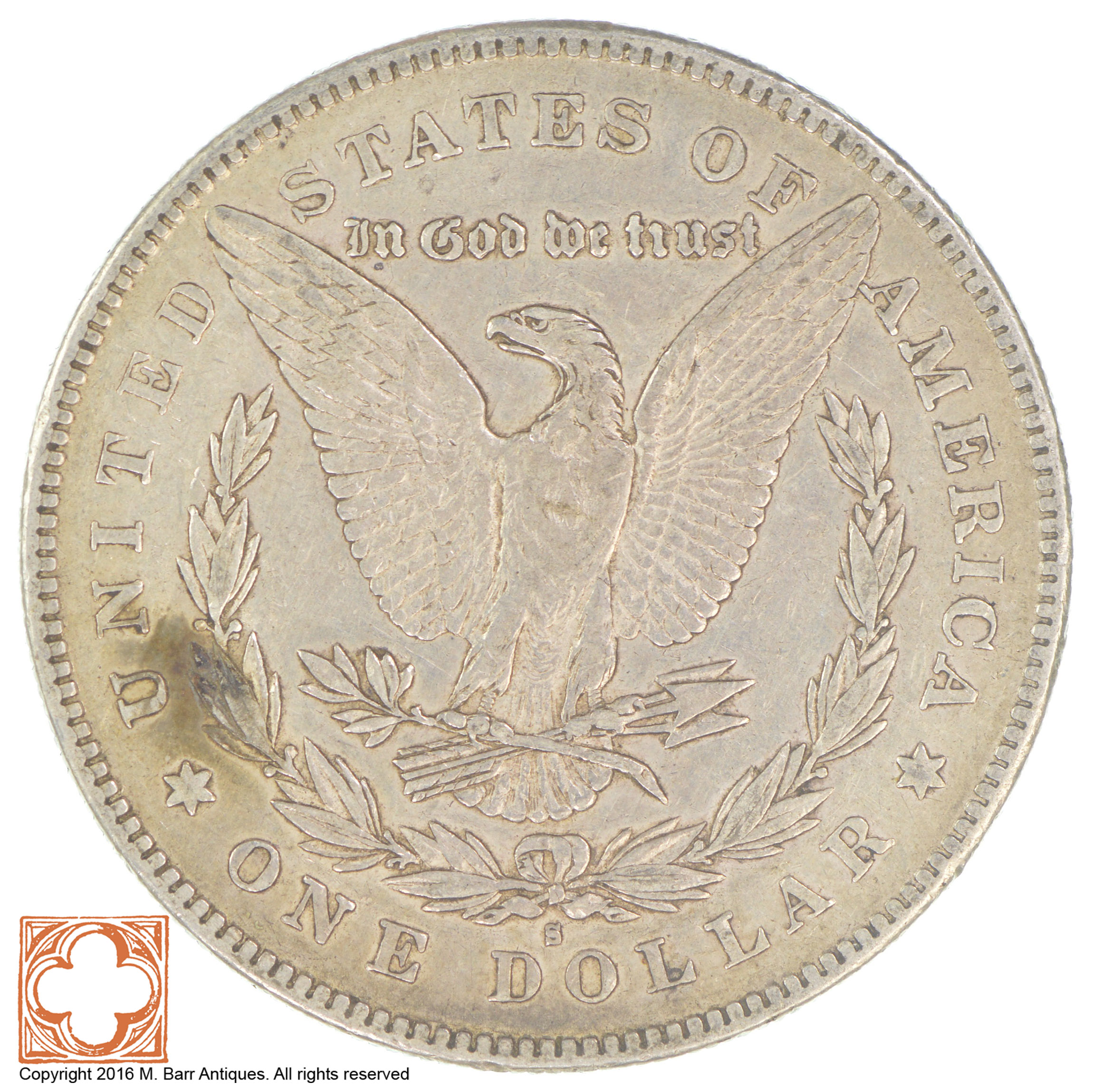 Reverse of 1878 - Rare 1879-S Morgan Silver Dollar | Property Room