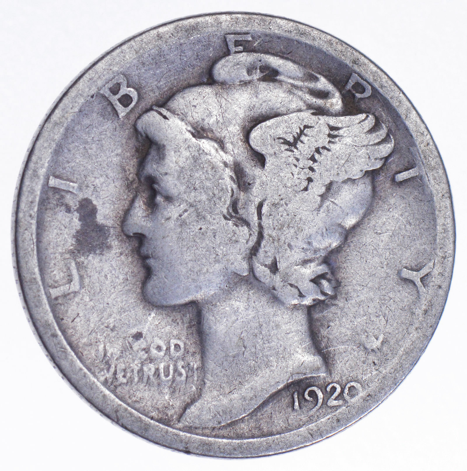 Roaring 1920'S - 1920 Mercury Liberty Head Silver Dime | Property Room
