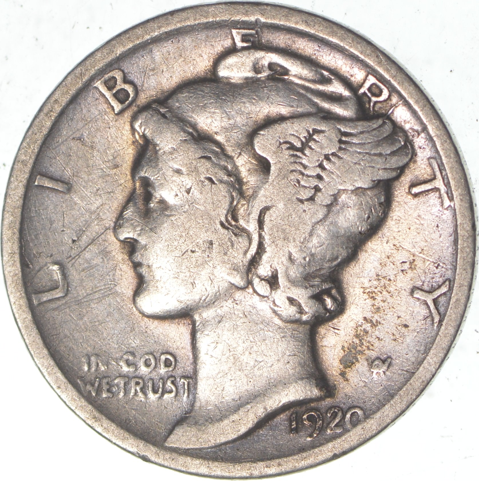 Roaring 1920'S - 1920 Mercury Liberty Head Silver Dime | Property Room