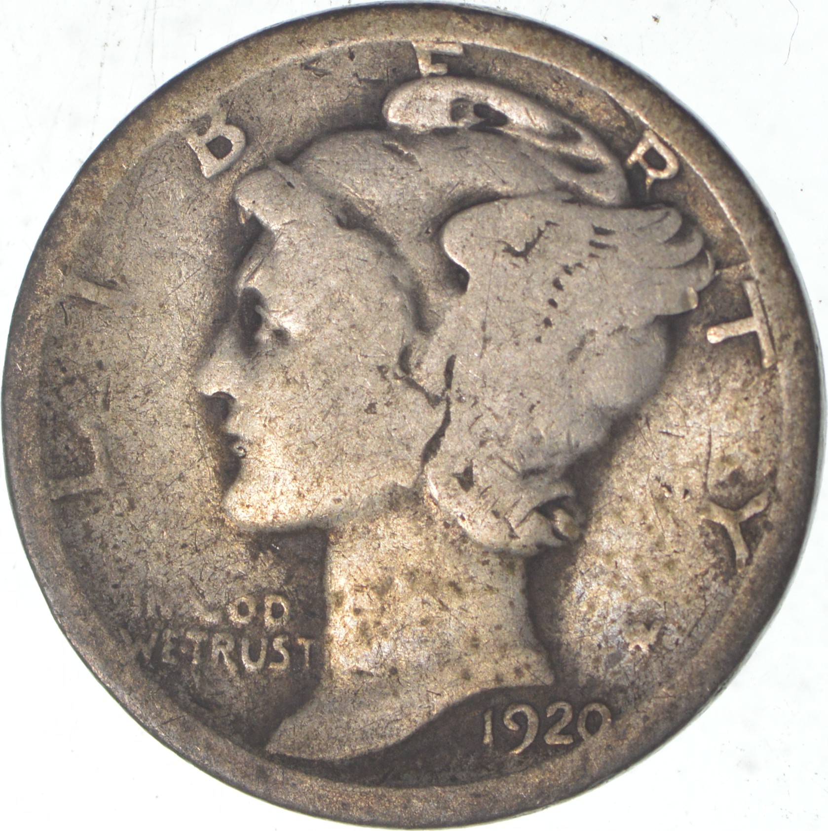 Roaring 1920'S - 1920-S Mercury Liberty Head Silver Dime | Property Room