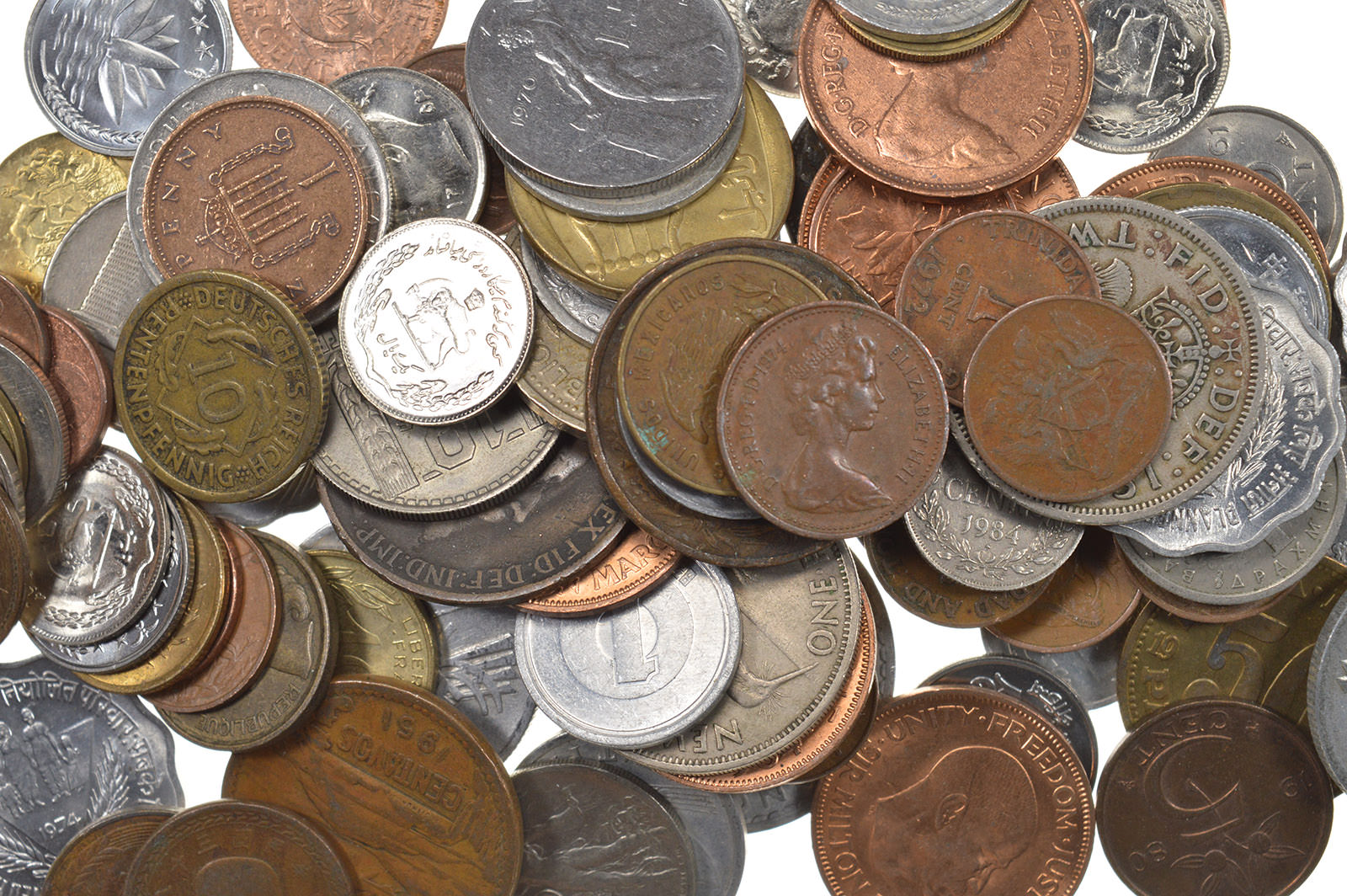 Roughly a POUND of Mixed World Coins - Great Mix | Property Room